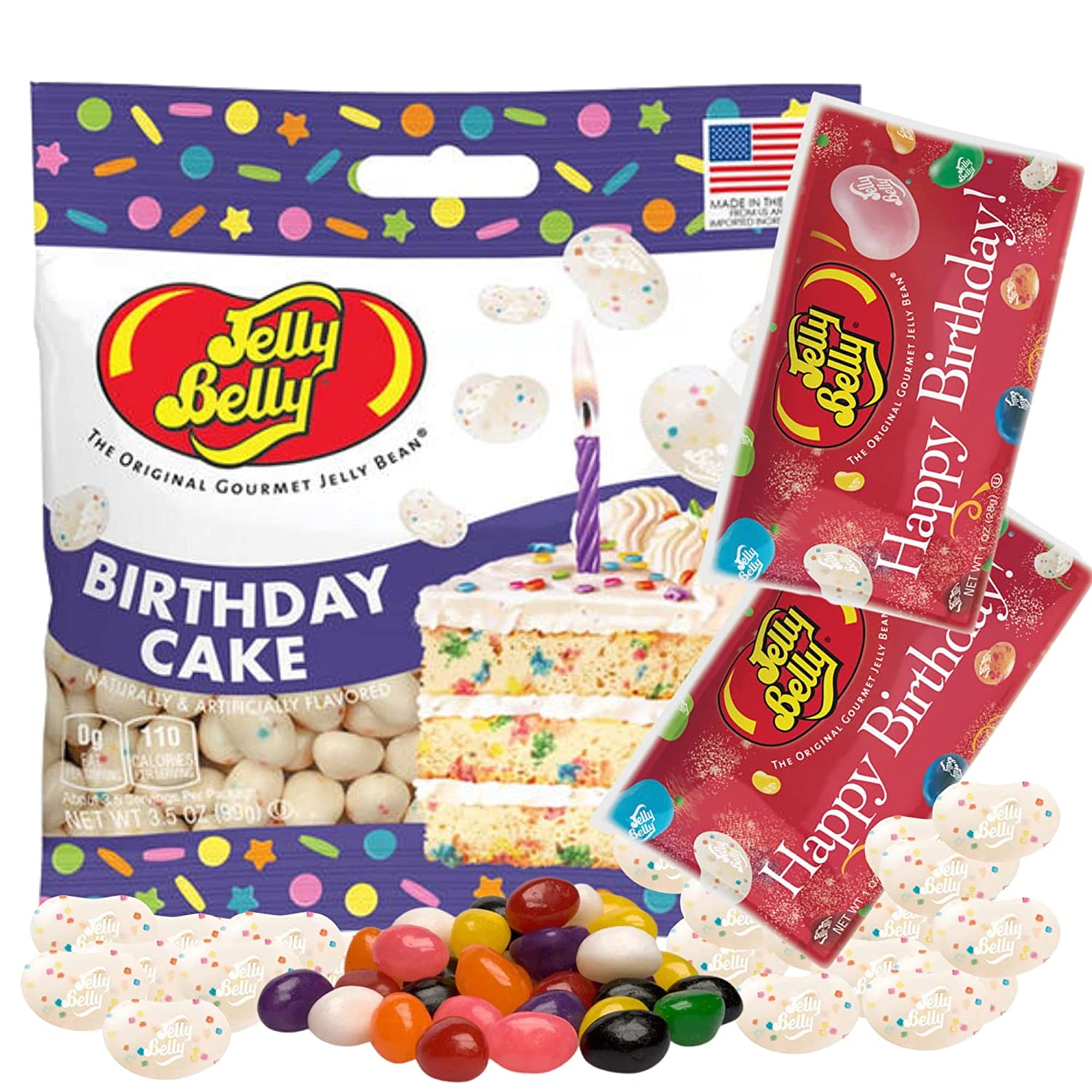 Jelly Belly Birthday Jelly Beans Pack, Birthday Party Candy, Pack of 3 ...