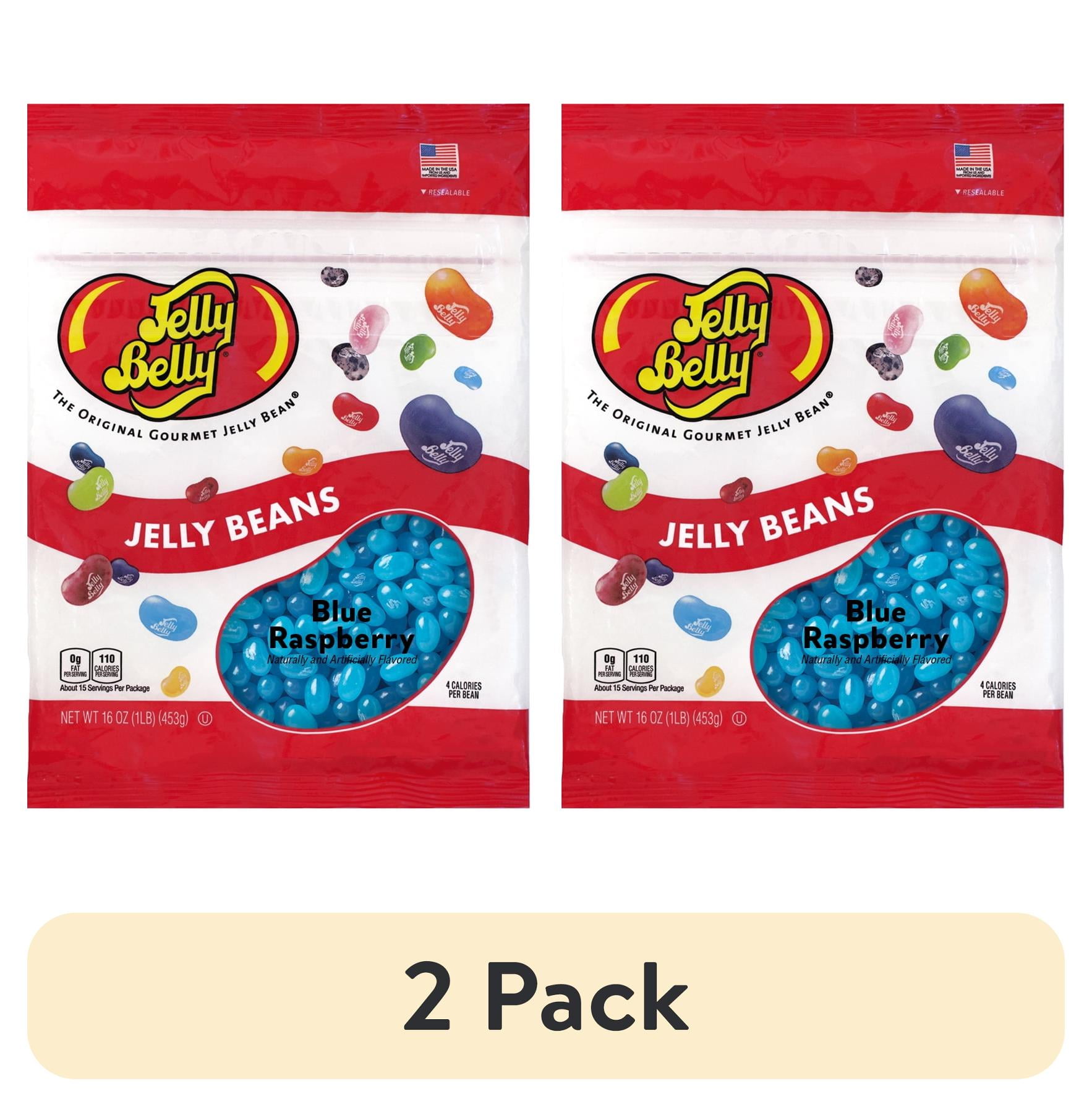(2 pack) Jelly Belly Blue Raspberry Jelly Beans - 1 Pound (16 Ounces ...