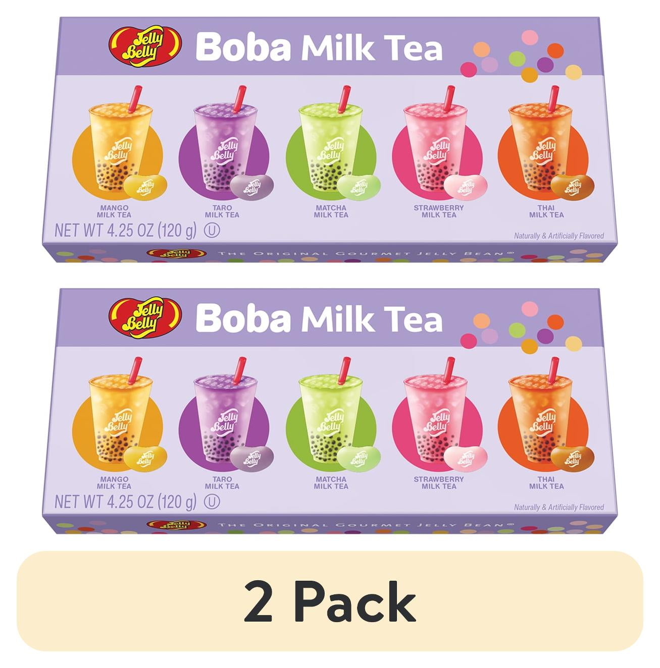 (2 pack) Jelly Belly Boba Milk Tea Jelly Bean Gift Box - 4.25 Ounces of ...