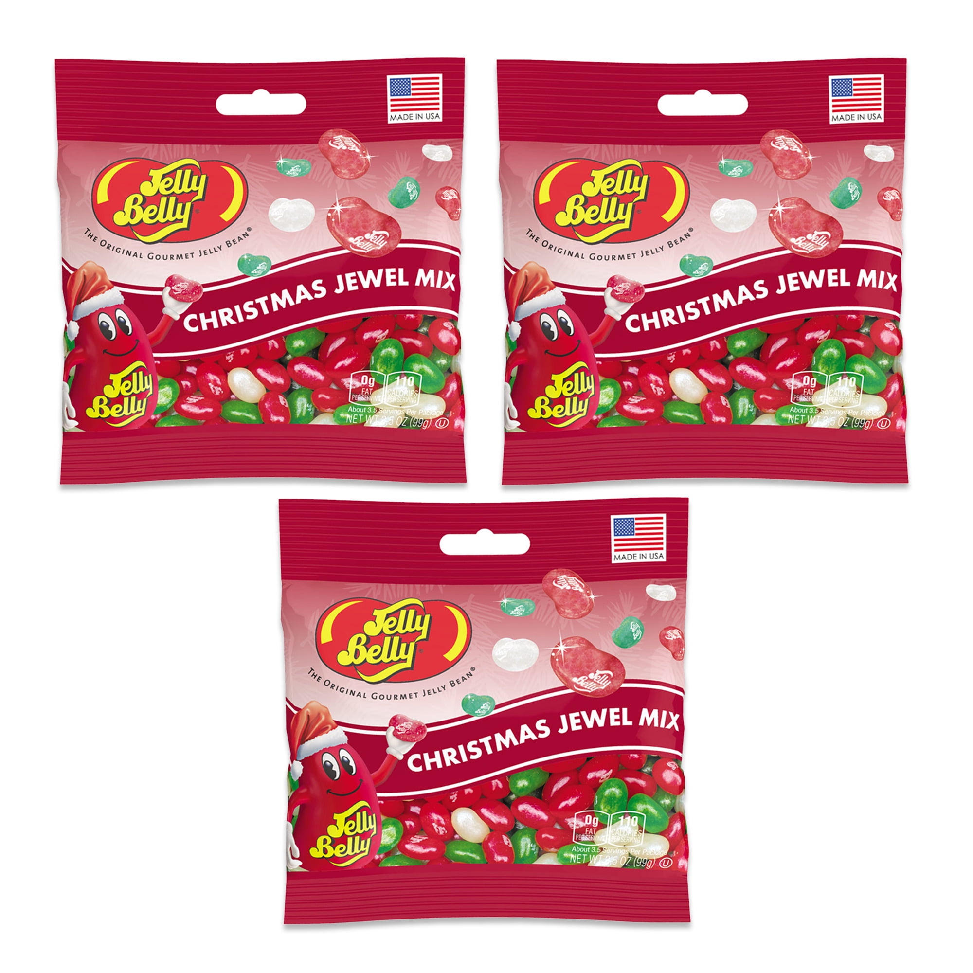 Jelly Belly Christmas Jewel Mix 3.5oz Pack of 3 - Walmart.com