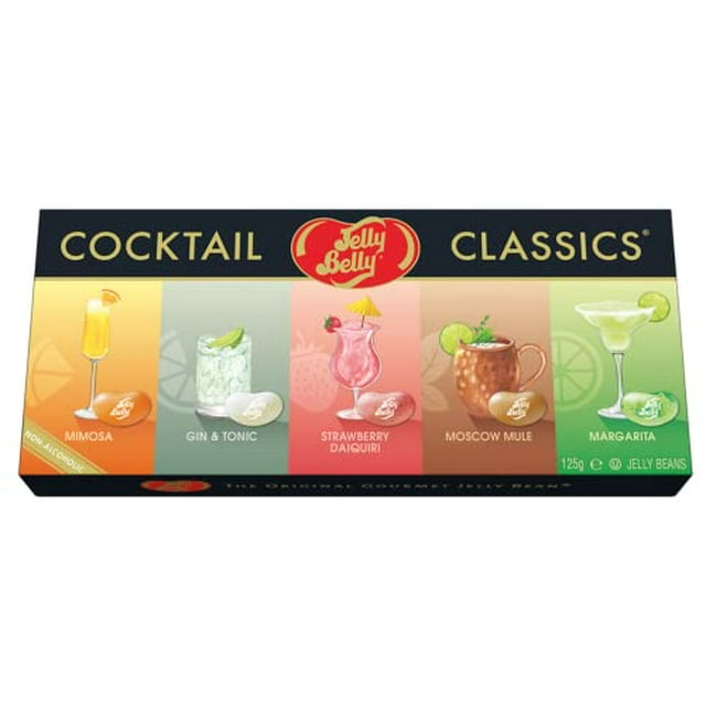 Jelly Belly Cocktail Classics 5-Flavor Gift Box NET WT 4.25 OZ (120g ...