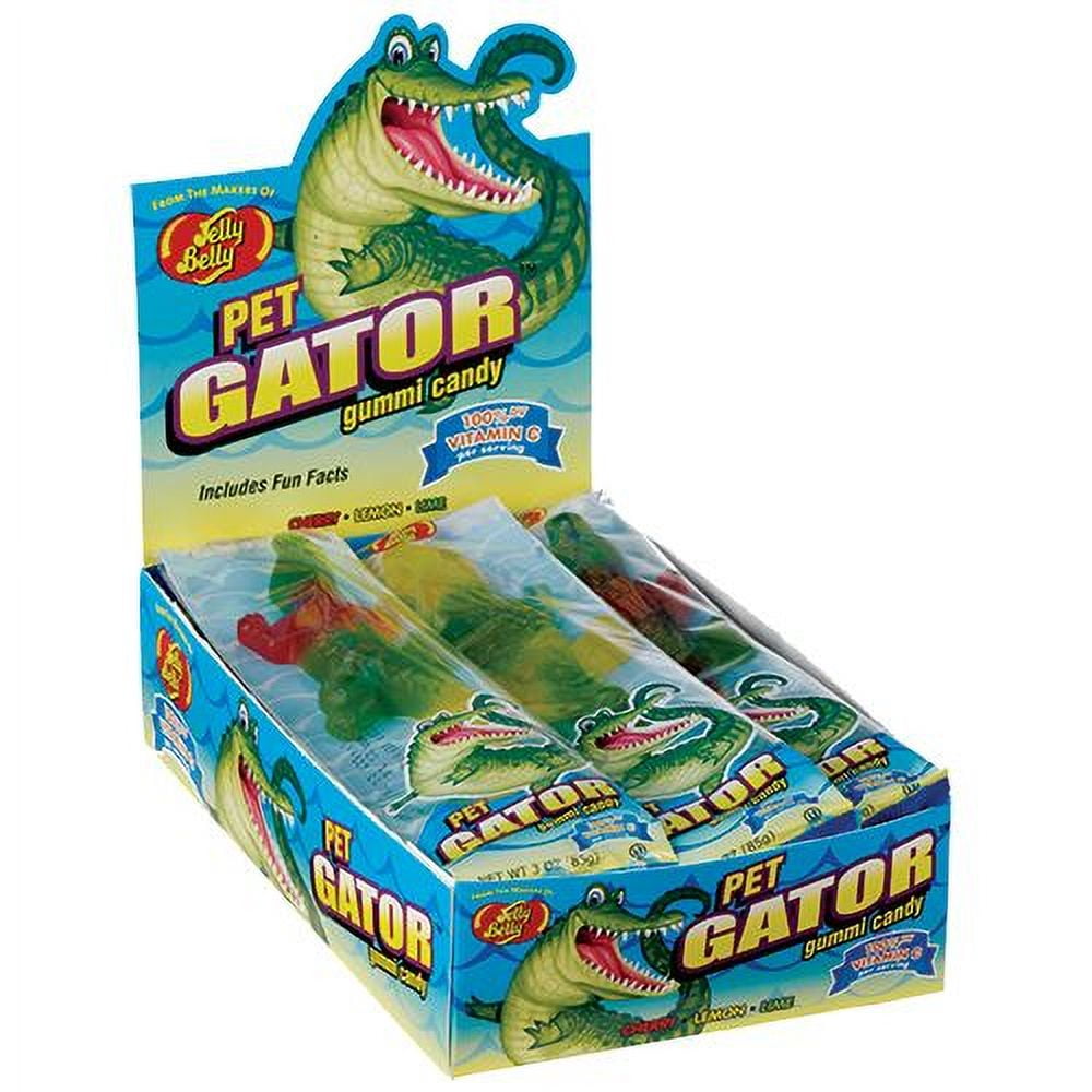 Jelly Belly, Gummi Pet Gators Candy 3 Oz (12 Pack) - Walmart.com