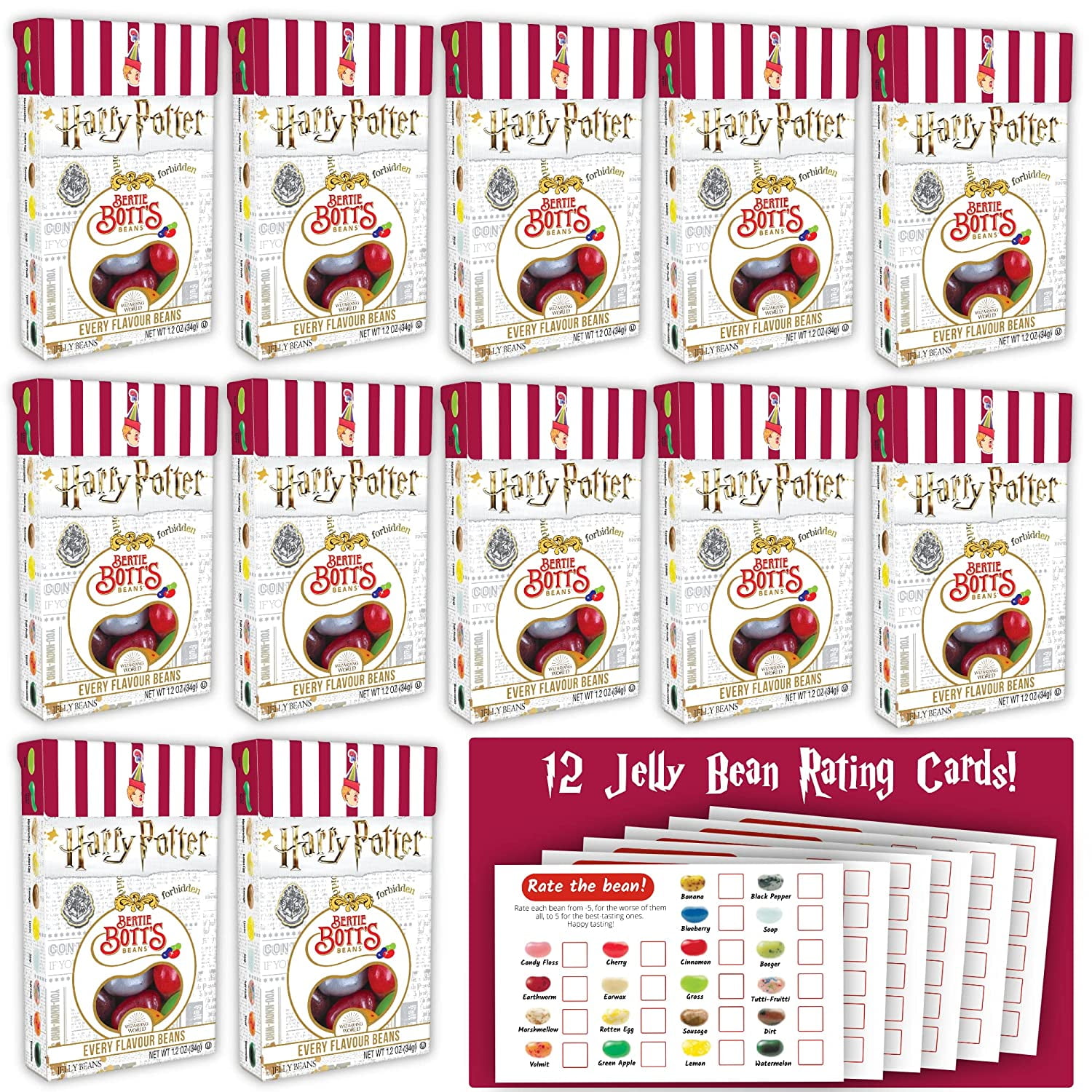Jelly Belly Harry Potter Jelly Beans - 1.2 oz. Bertie Botts Every ...