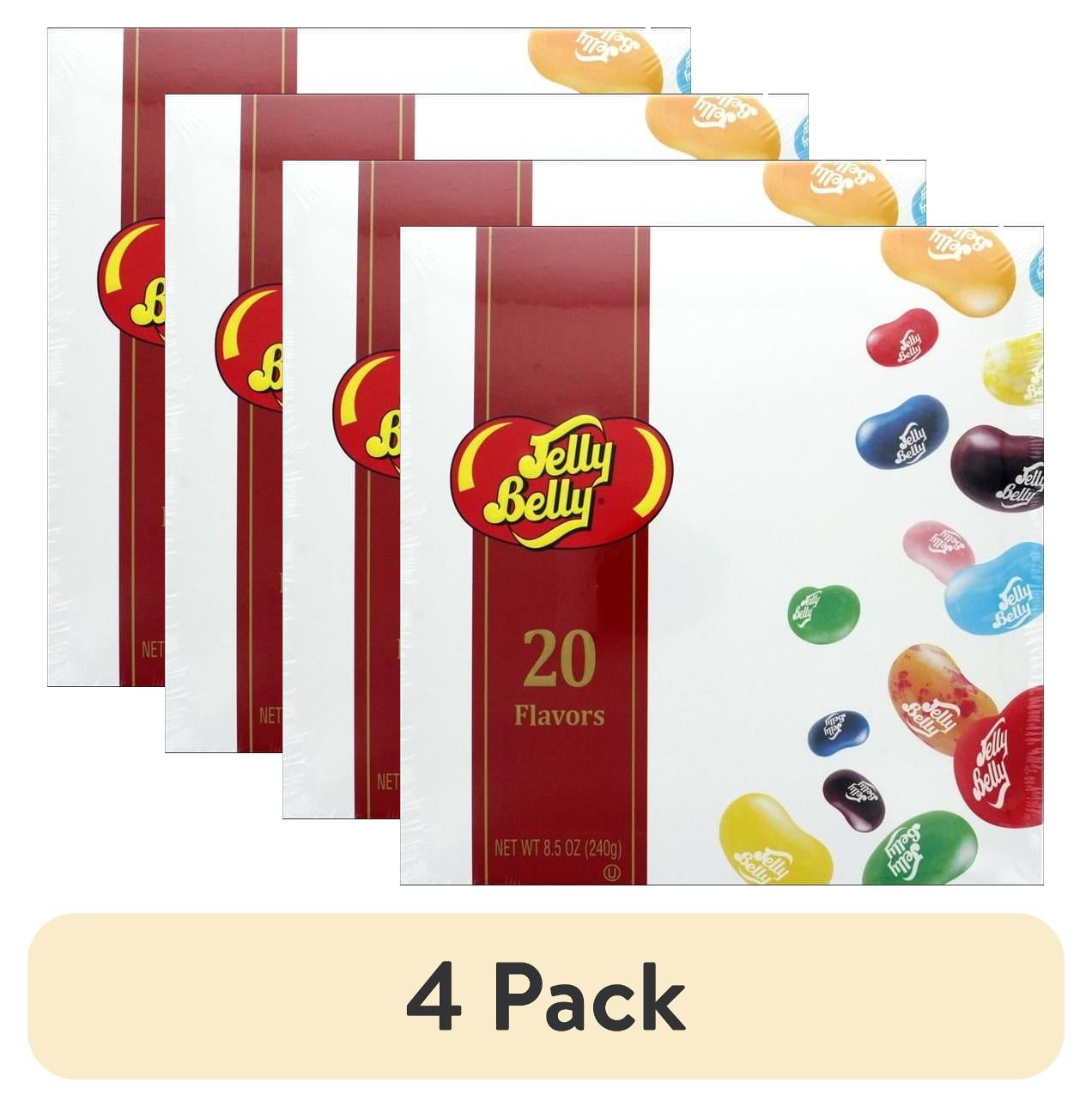 (4 pack) Jelly Belly Jelly Bean 20 Flavor Easter Gift Box - 8.5 oz ...