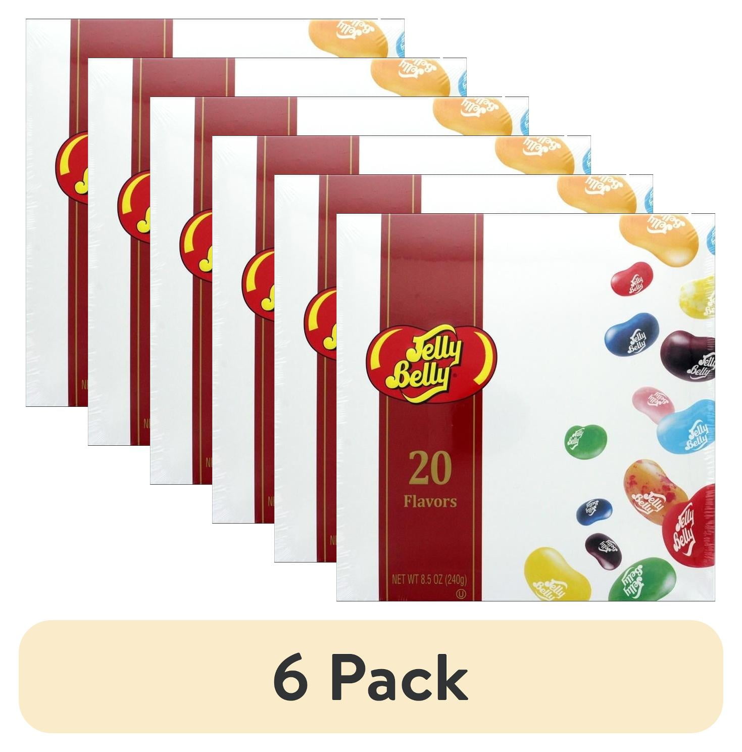(6 pack) Jelly Belly Jelly Bean 20 Flavor Easter Gift Box - 8.5 oz ...