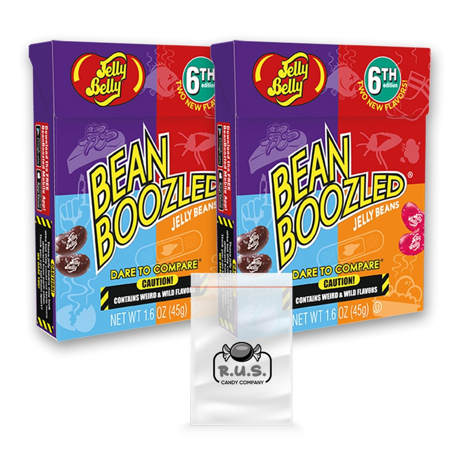 Jelly Belly Jelly Beans Bean Boozled NEW EDITION Refill Box Set of 2 ...