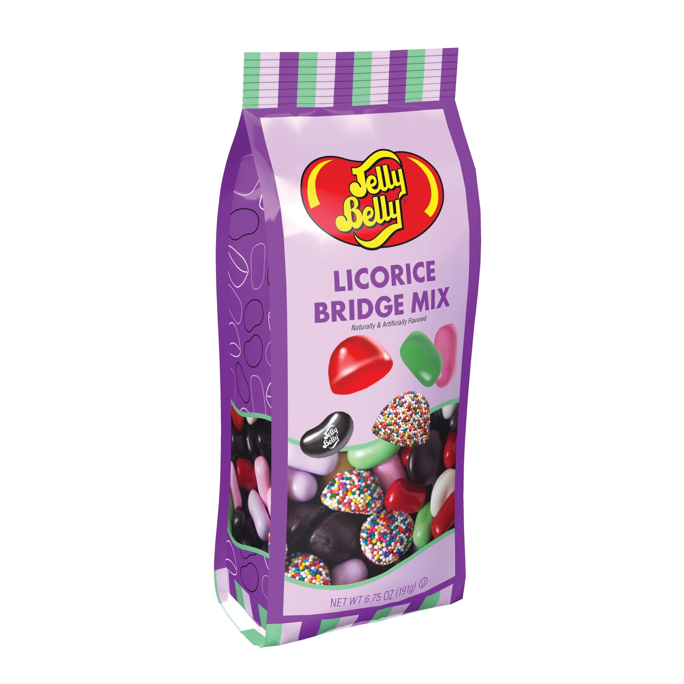 Jelly Belly Licorice Bridge Mix, Licorice Jelly Beans, Pastels, 6.75-oz ...