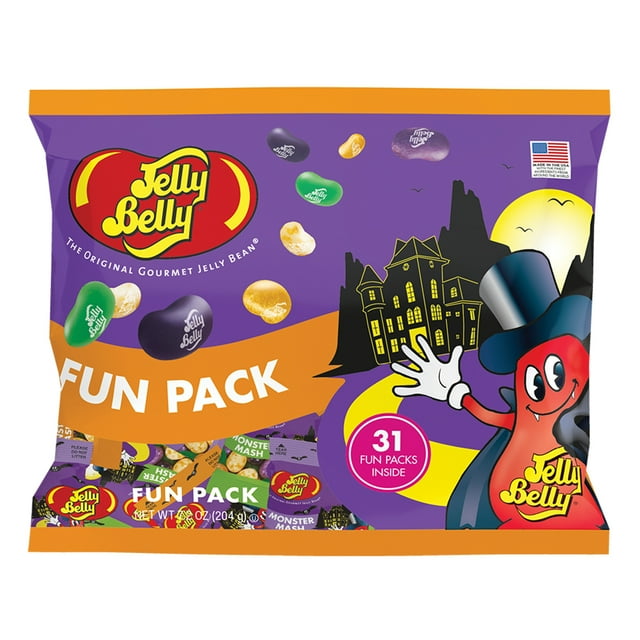 Jelly Belly Monster Mash Mix Halloween Fun Packs - 31 Count Pack ...