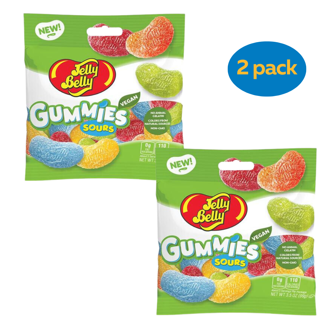 Jelly Belly Sour Gummies, 3.5 oz Bag, 2 Pack - Walmart.com