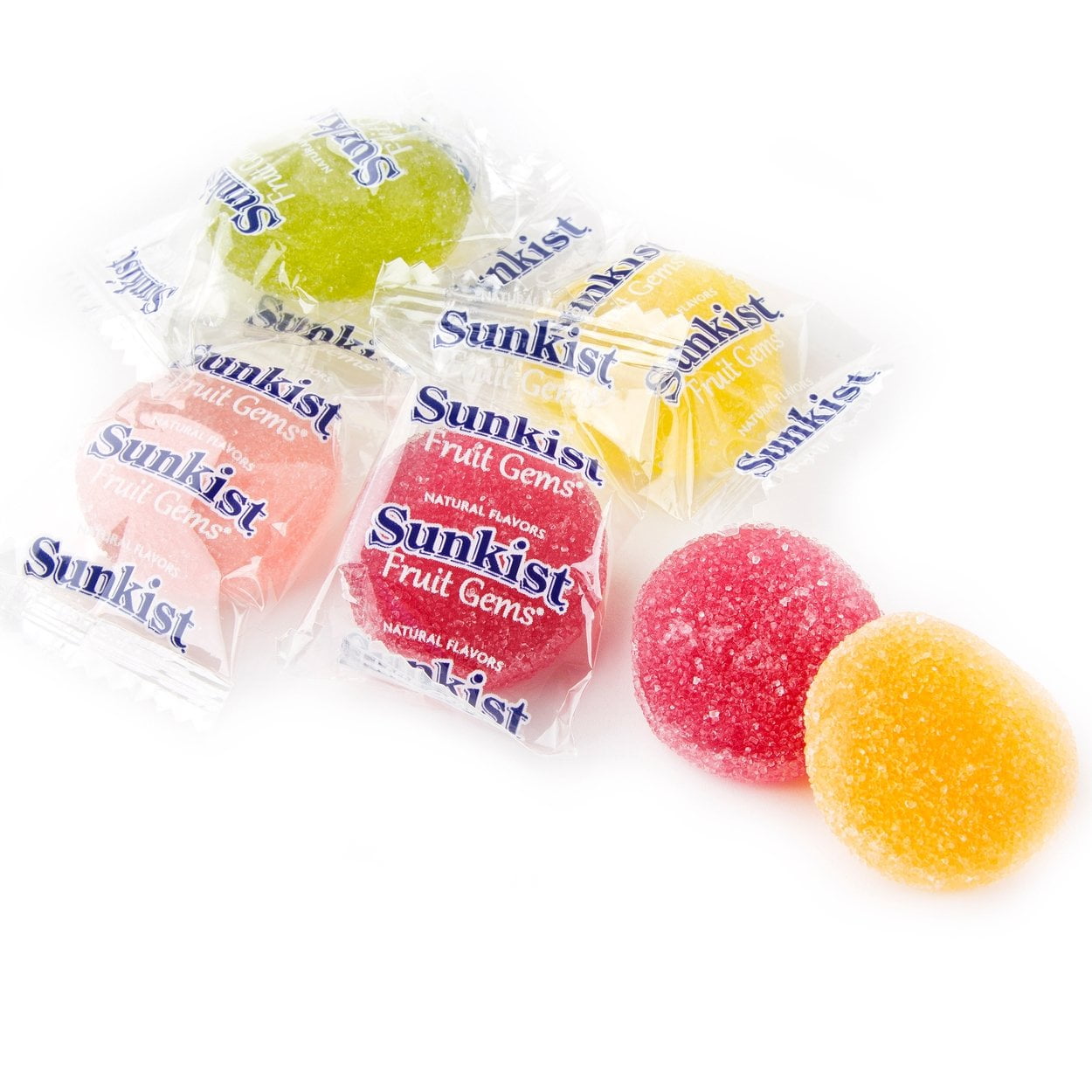 Jelly Belly, Sunkist, Fruit ms, Soft Fruit Candies, 2lb Bag (Pack of 2 ...