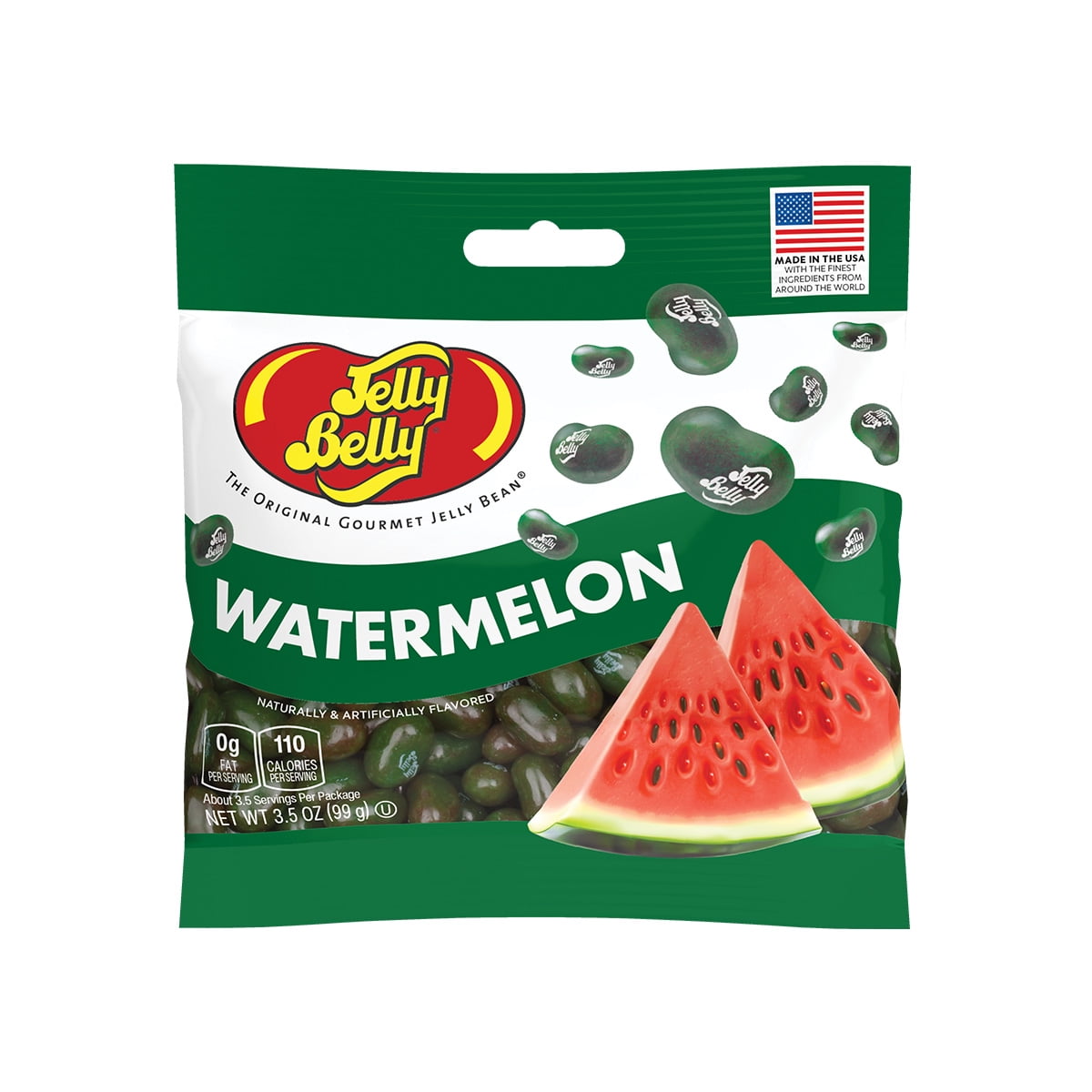 Jelly Belly Watermelon Jelly Beans - 3.5 oz Grab & Go® Bags - True-to ...