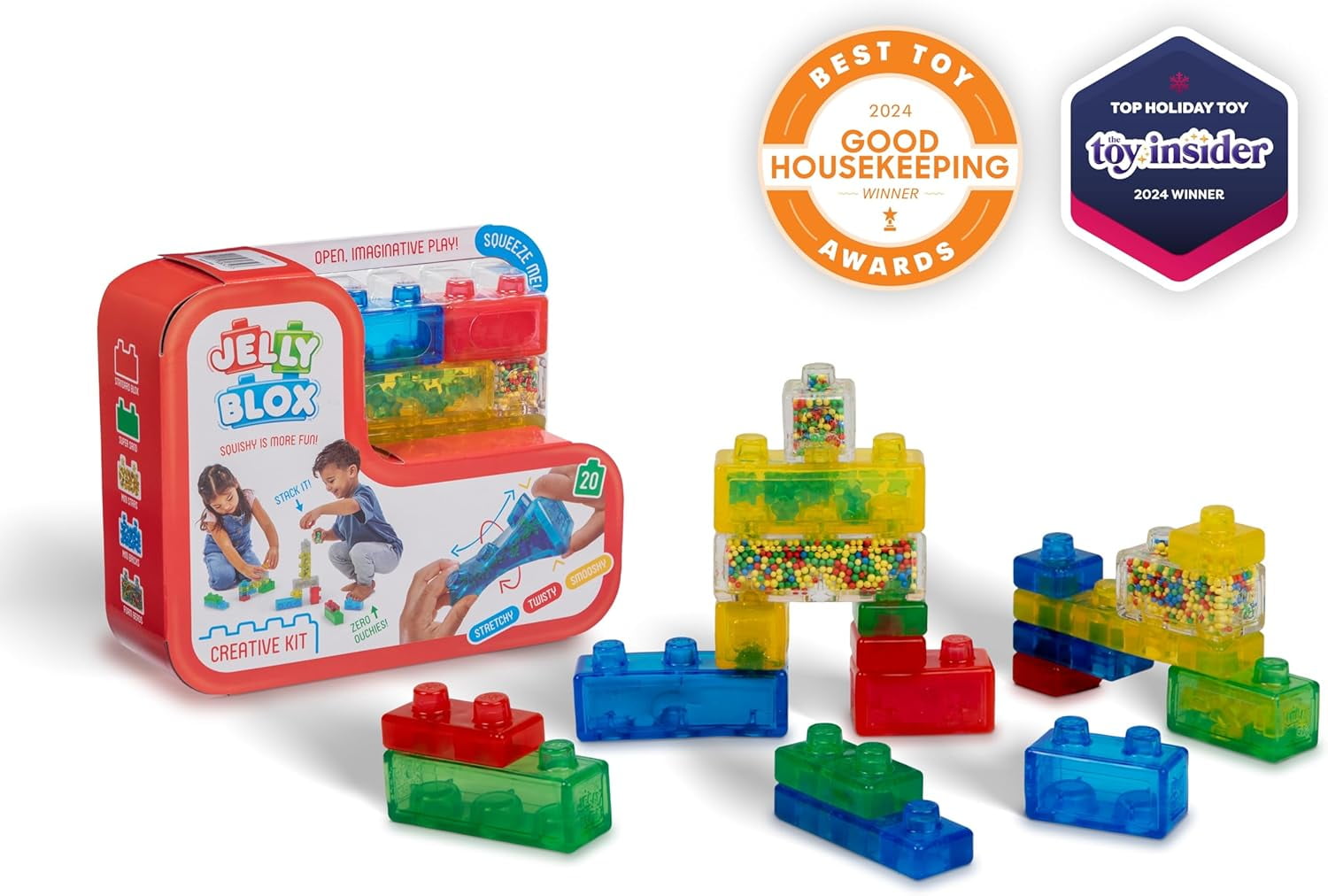 Jelly Blox Creative Kit | Includes 20 Blocks | Toddler & Preschool ...