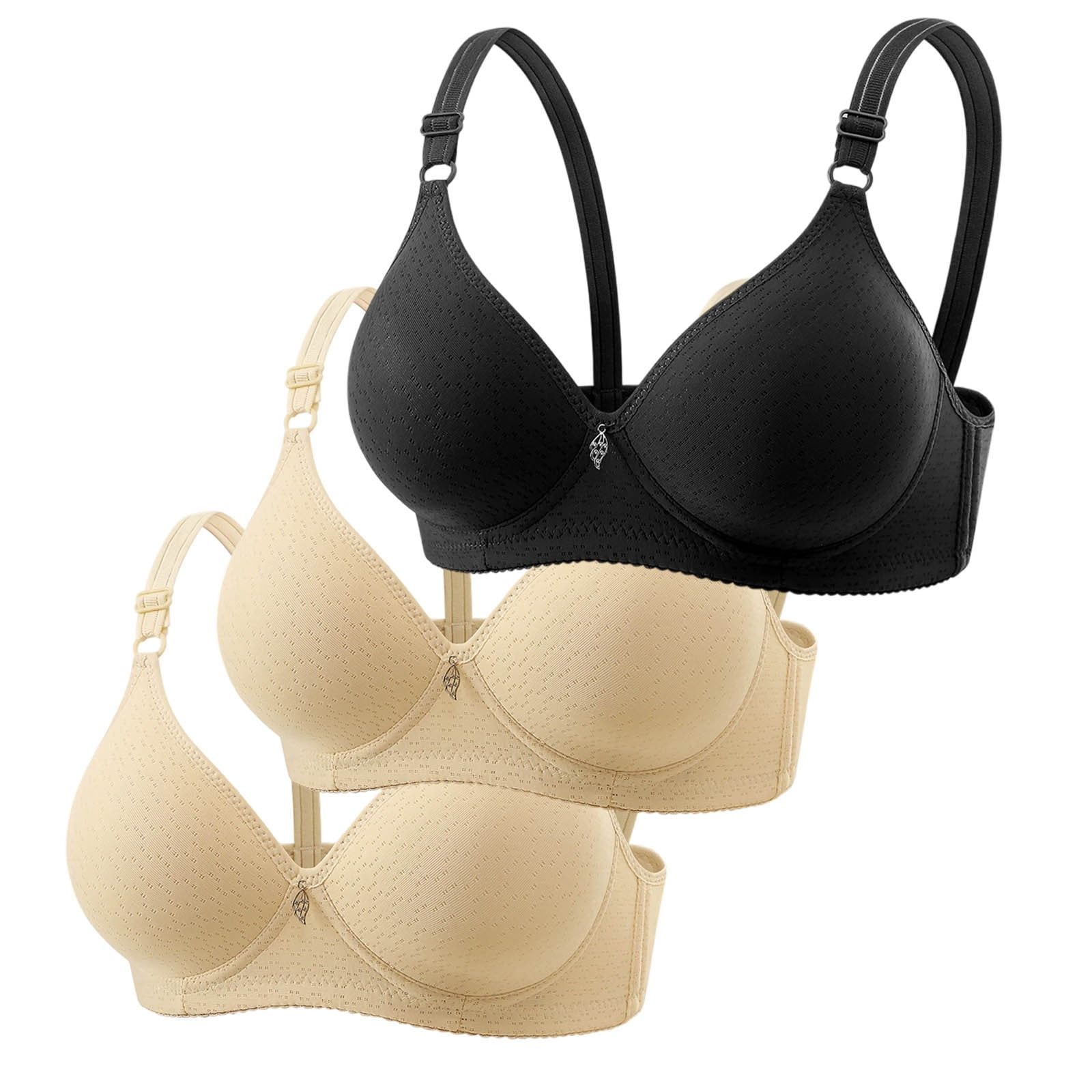 Jelly Bra Push Up Everyday Sport T-Shirt Bra Plus Size Fashion Bras for ...