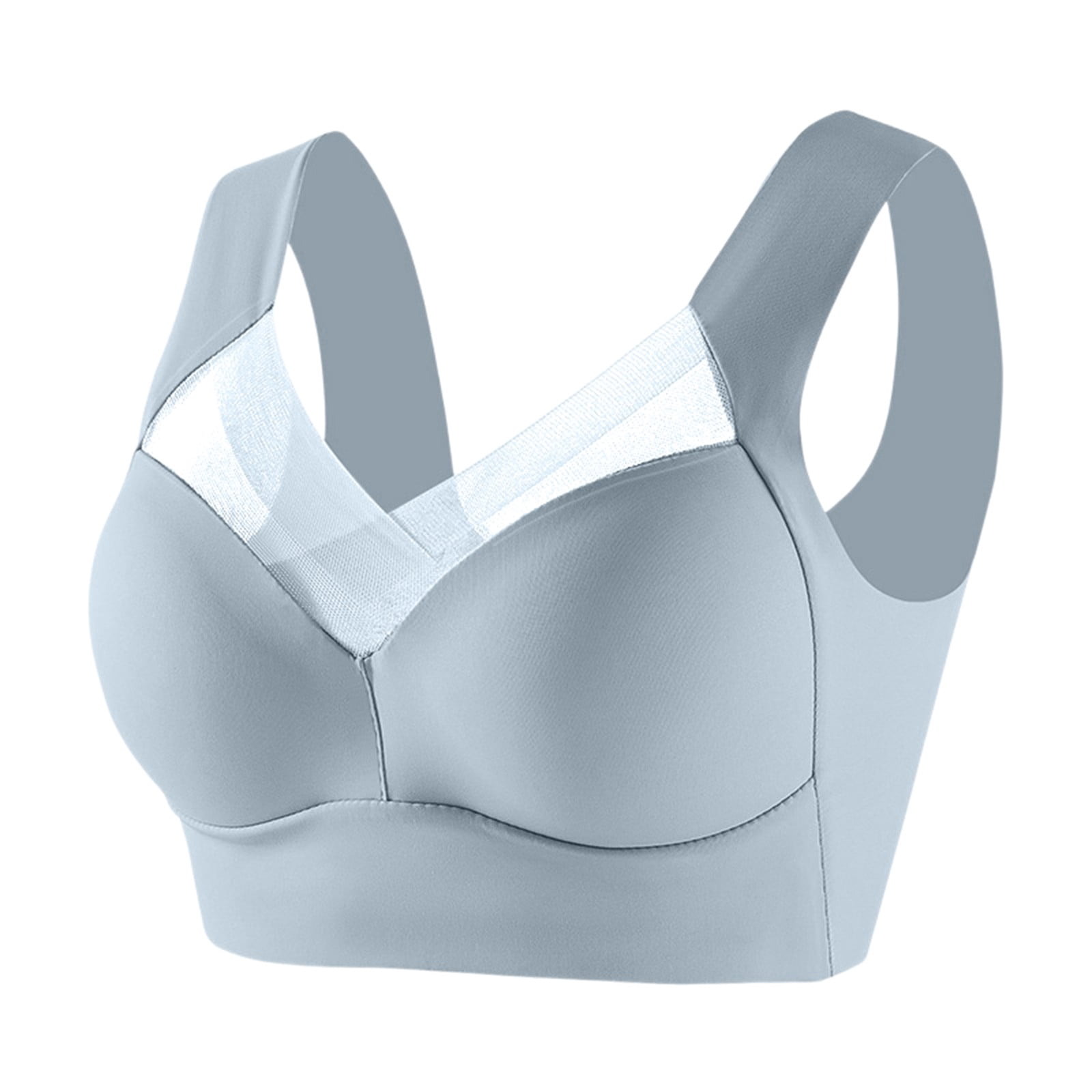 Jelly Bras for Older Women Wireless Push-Up Seamless Seniors Breathable ...