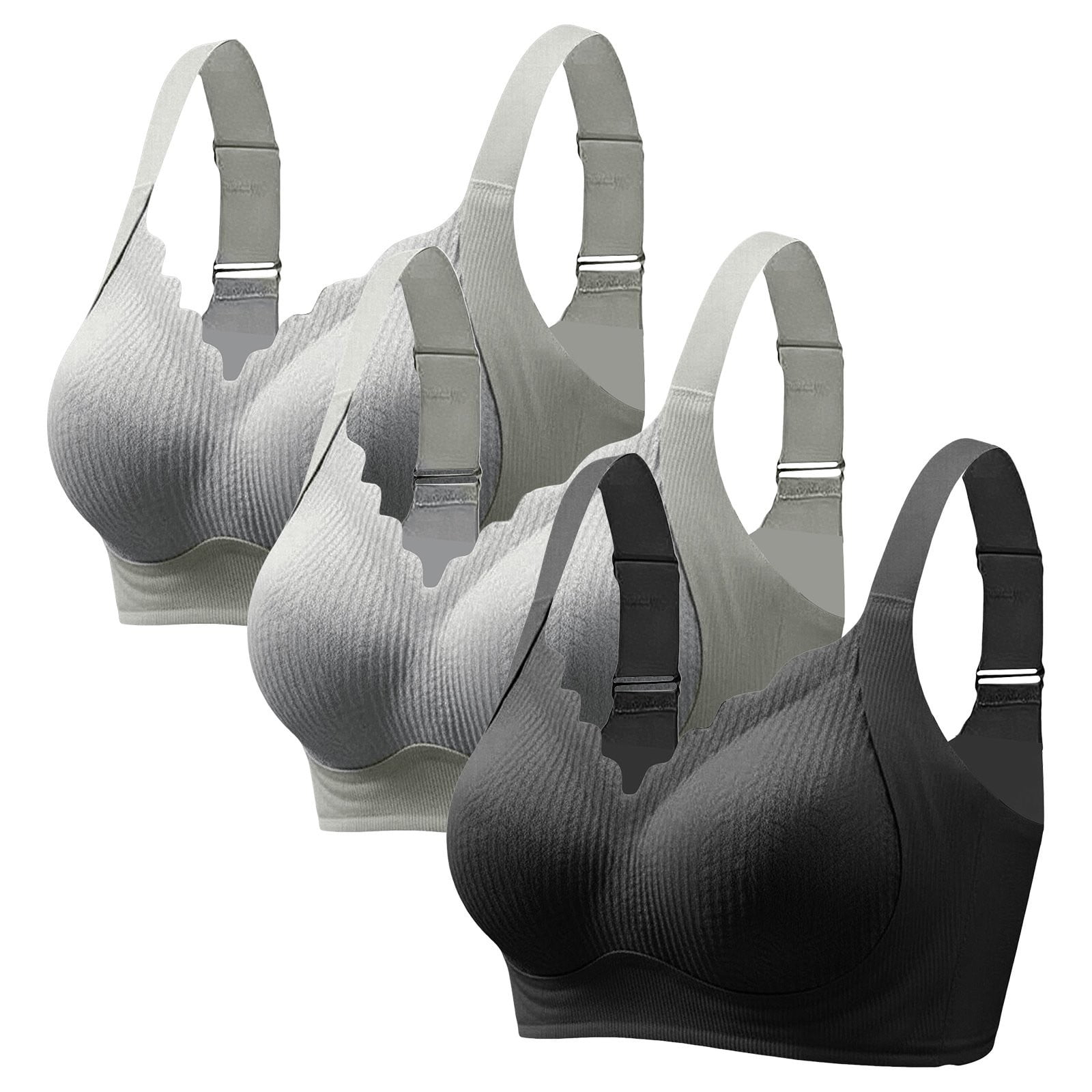 Jelly Bras for Women No Underwire Wireless Bra with Support and Lift ...