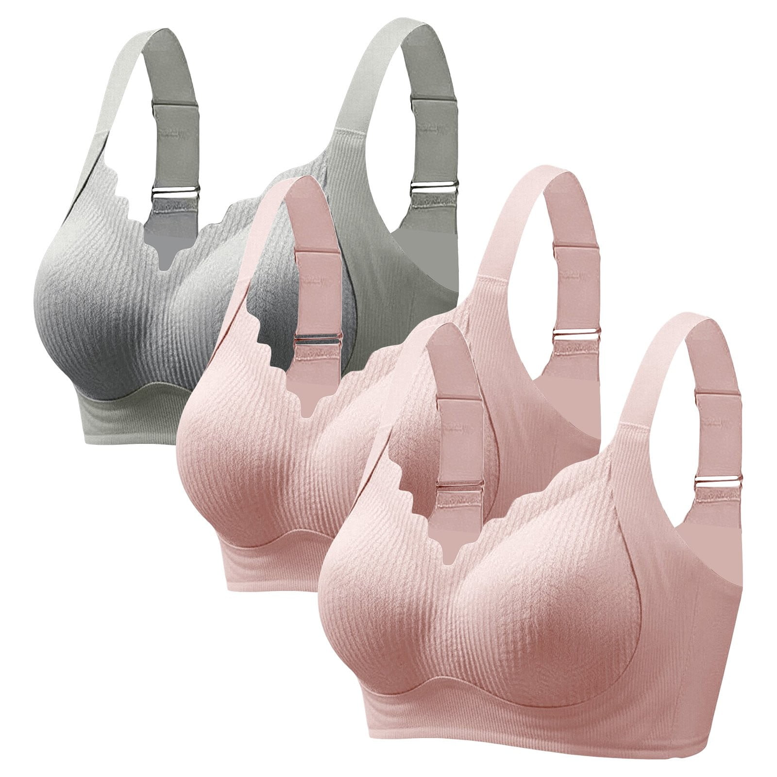 Jelly Bras for Women No Underwire Wireless Bra with Support and Lift ...