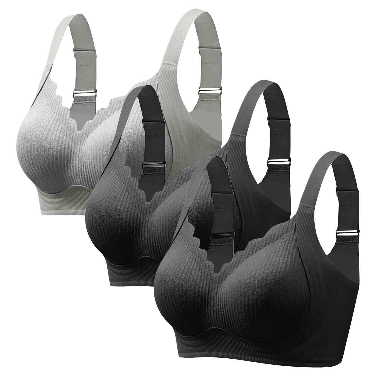 Jelly Bras for Women No Underwire Wireless Bra with Support and Lift ...