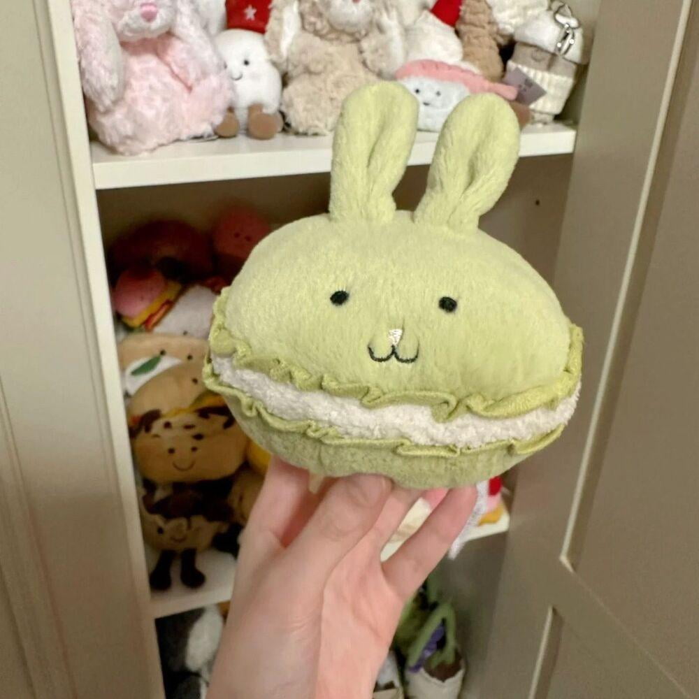 Jelly Cat DAINTY DESSERT BUNNY MACARON Soft Plush CUTE Stuffed Bakery ...