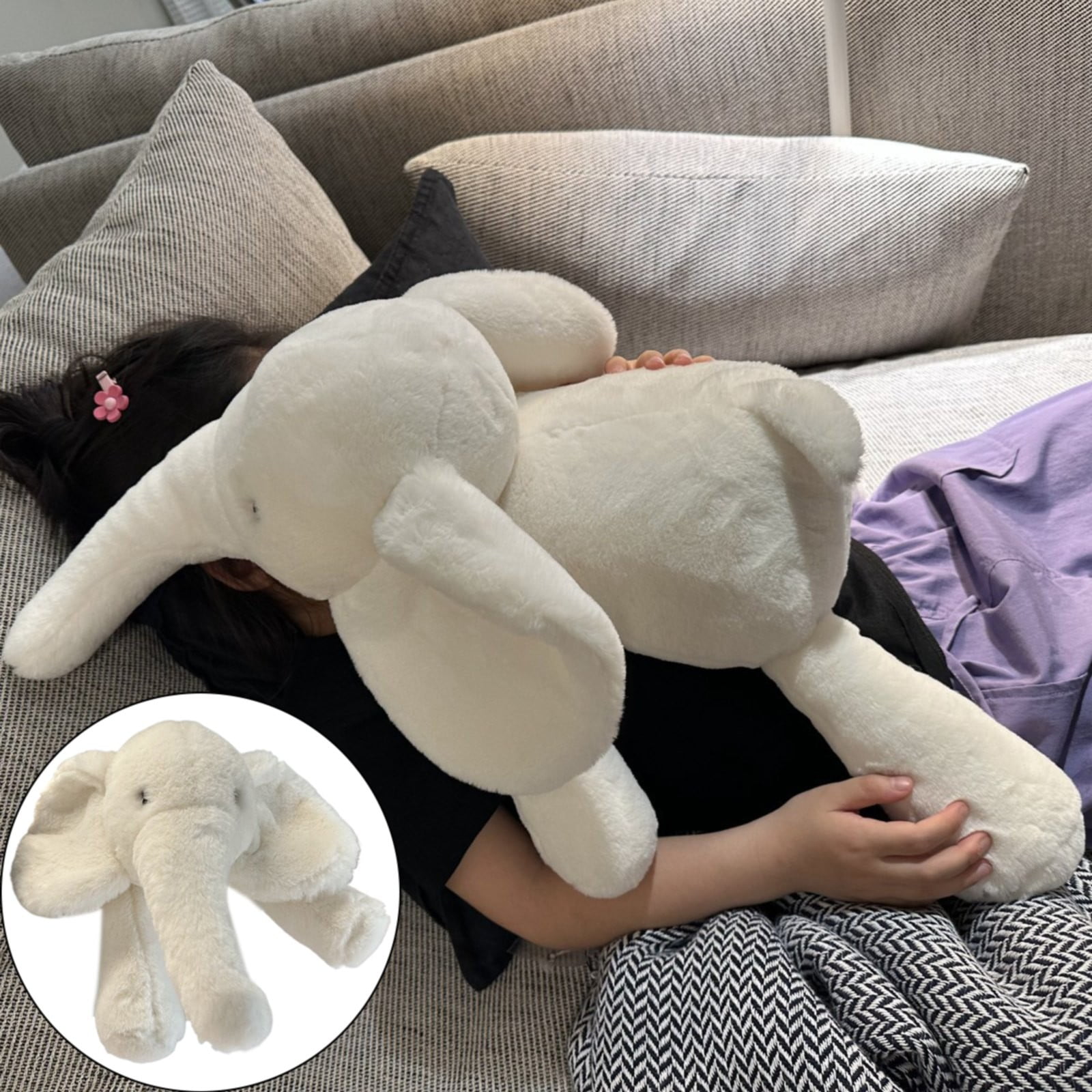 Jelly Cat Smudge Elephant Stuffed Animal - Elephant Plush Toy, Classic ...