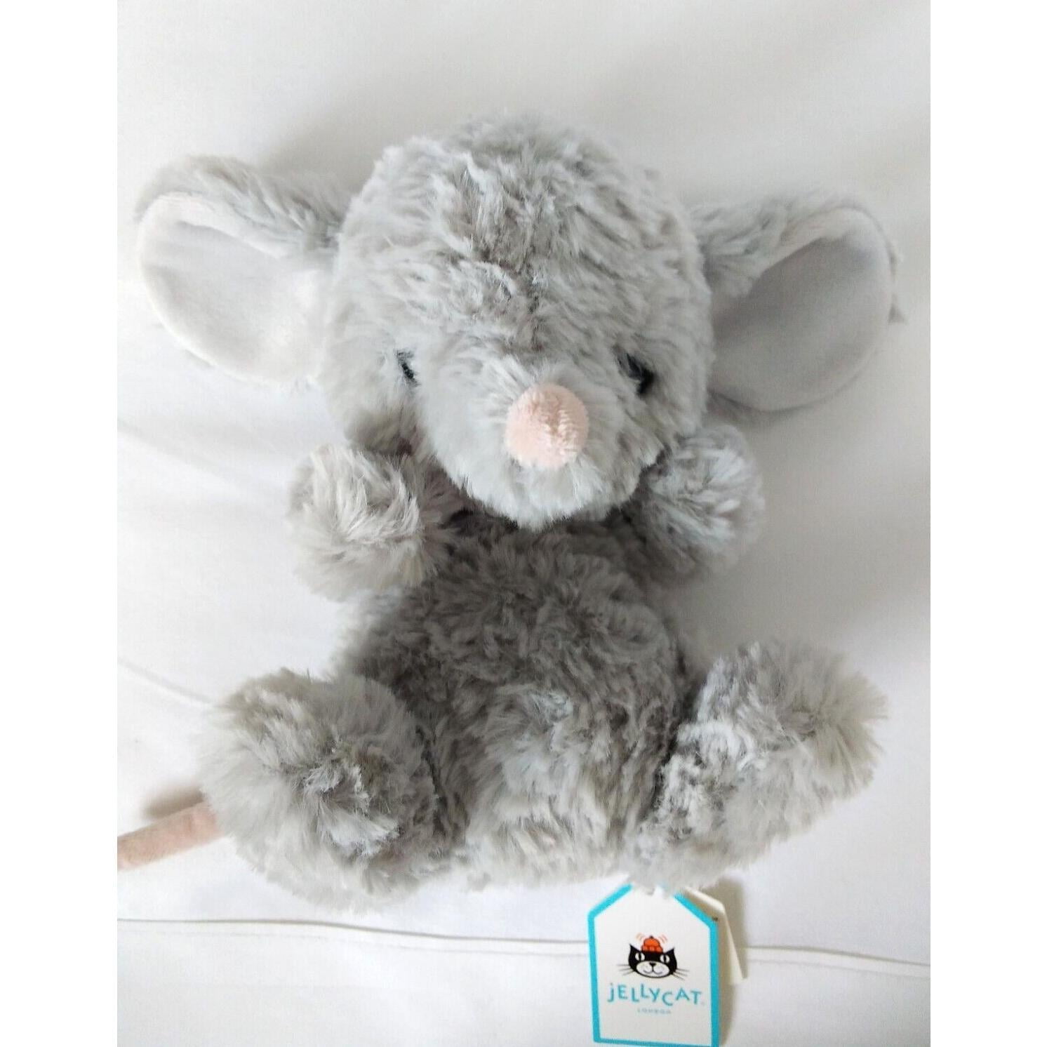 Jelly Cat Yummy Mouse Cute Gray Plush Toy - Walmart.com