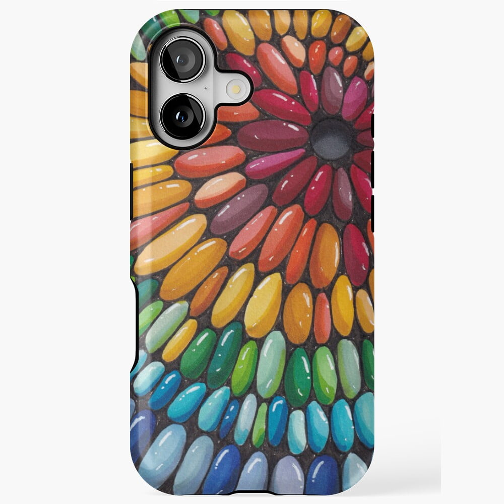 Jelly Flower Colorful Whimsical Design Case iPhone 17 to 11 Pro Max ...