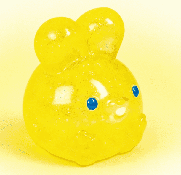 Jelly Hops Scented Bunny Squishies Fidget Toys - Glittery Solid Squish ...