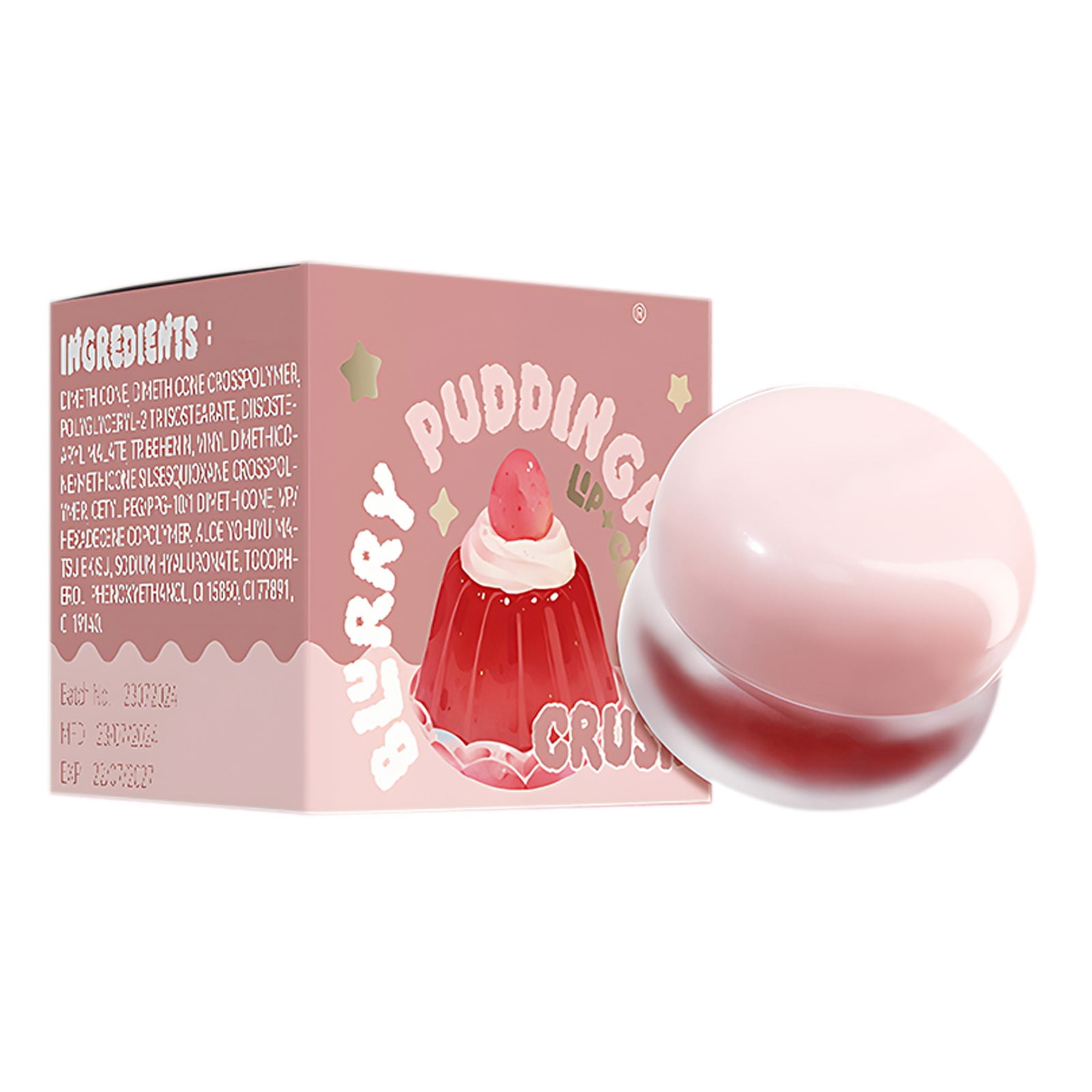 Jelly Lipstick Mud Lip and Cheek Blurring Pudding Pot Moisturizing ...