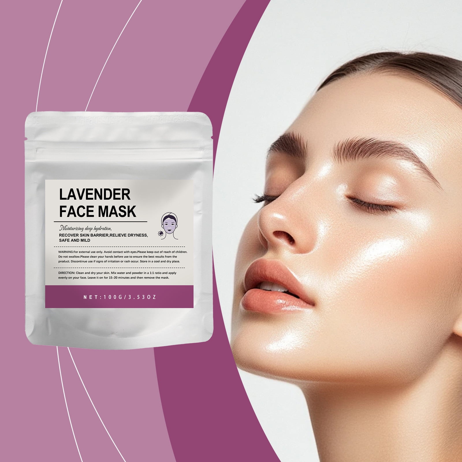 Jelly Mask Powder for Facials,Lavender Jelly Masks for Facials ...