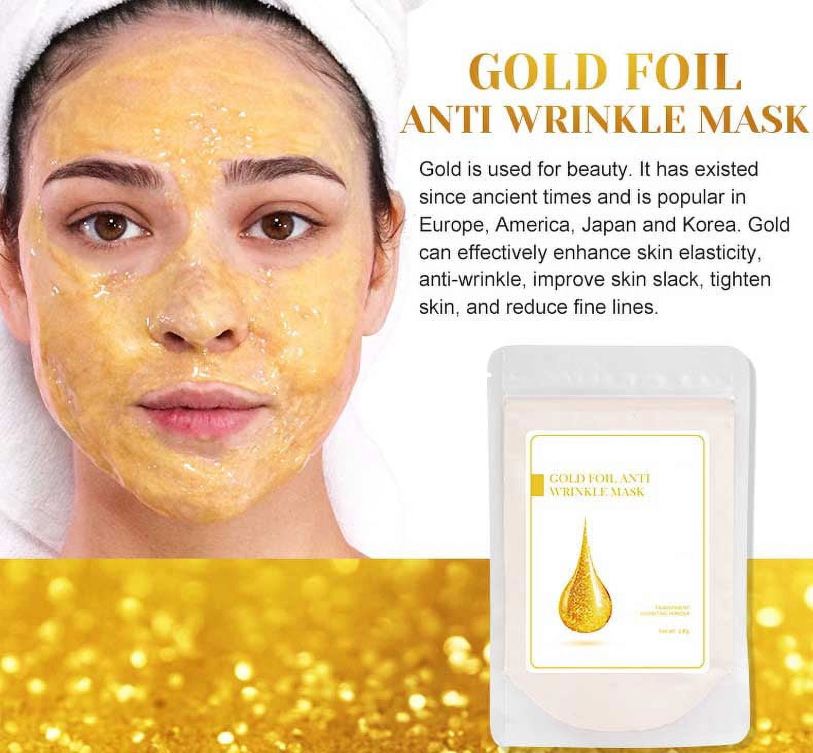 Jelly Masks For Facials Professional, 24K Gold Natural Gel Face Masks ...