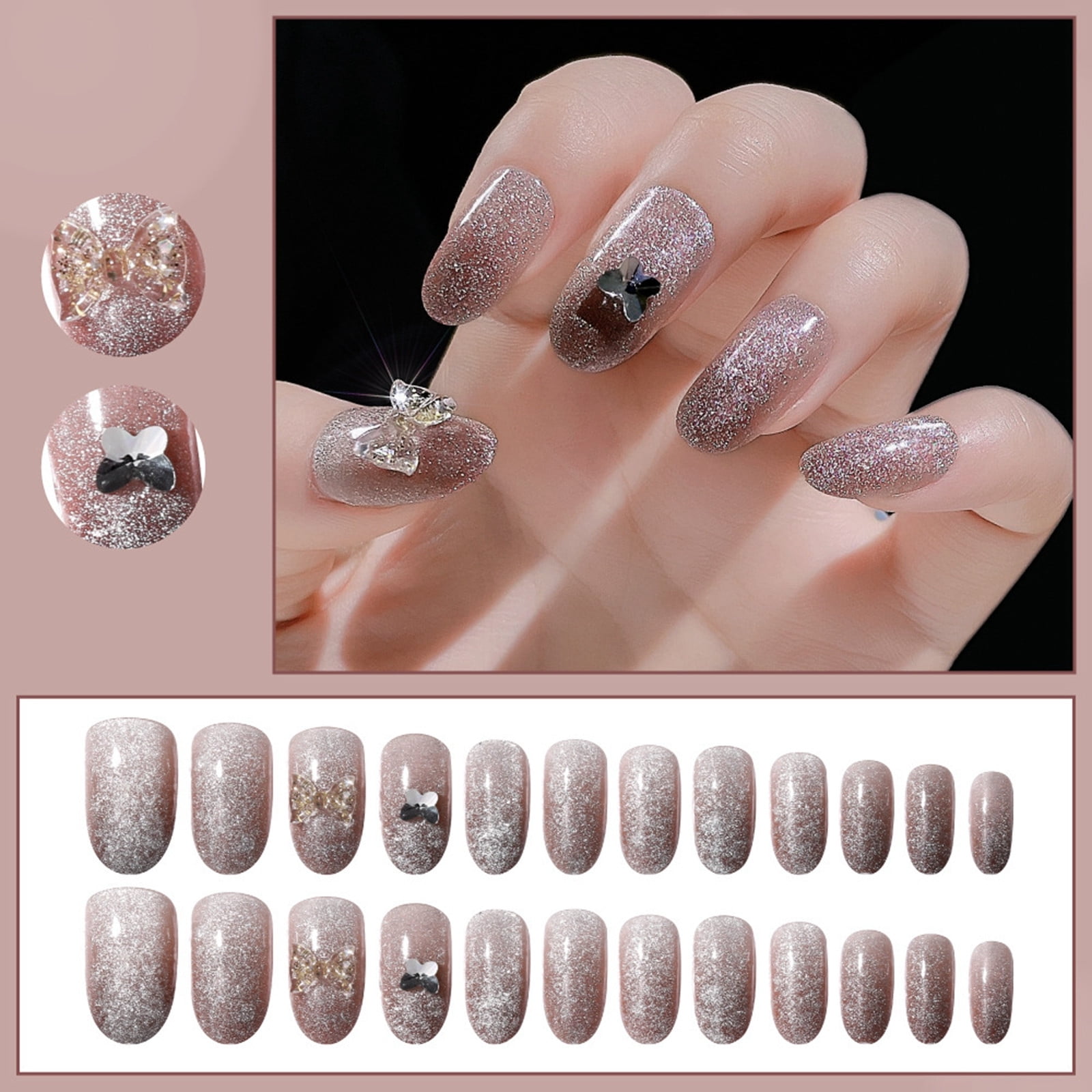 Jelly Nails On Clear Aquarium Tips For Nails Full Coverage Ballerina