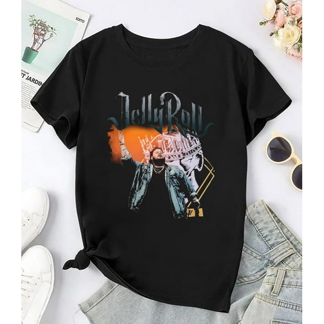 Jelly Roll Graphic Shirt, Jelly Roll 2024 Tour Shirt, Jelly Roll Fan ...