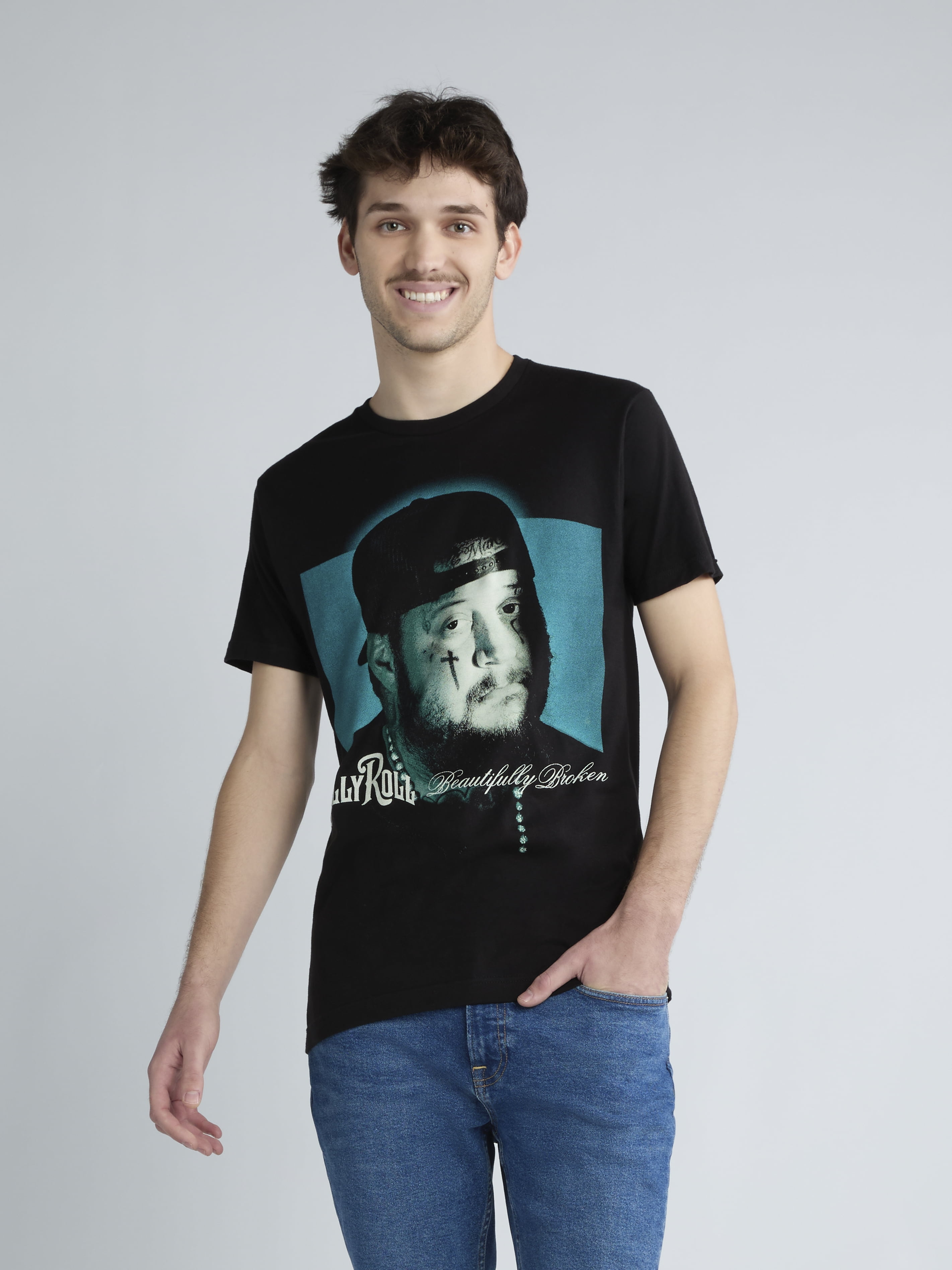 Jelly Roll Men's Beautifully Broken Graphic Tee, Cotton Streetwear ...