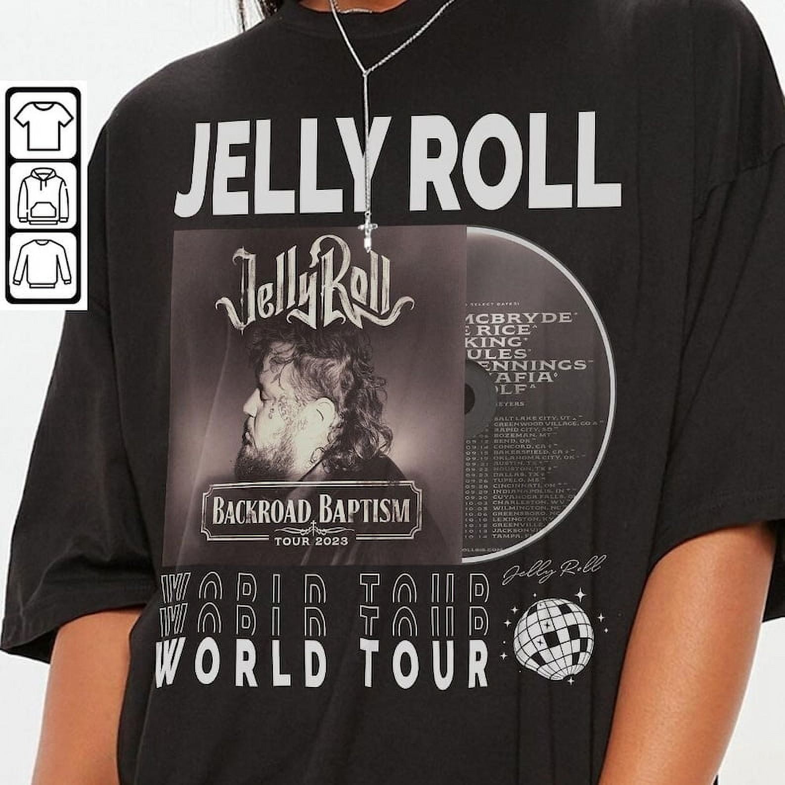 Jelly Roll Music Shirt, 90s Y2K Merch Vintage Jelly Roll Backroad ...