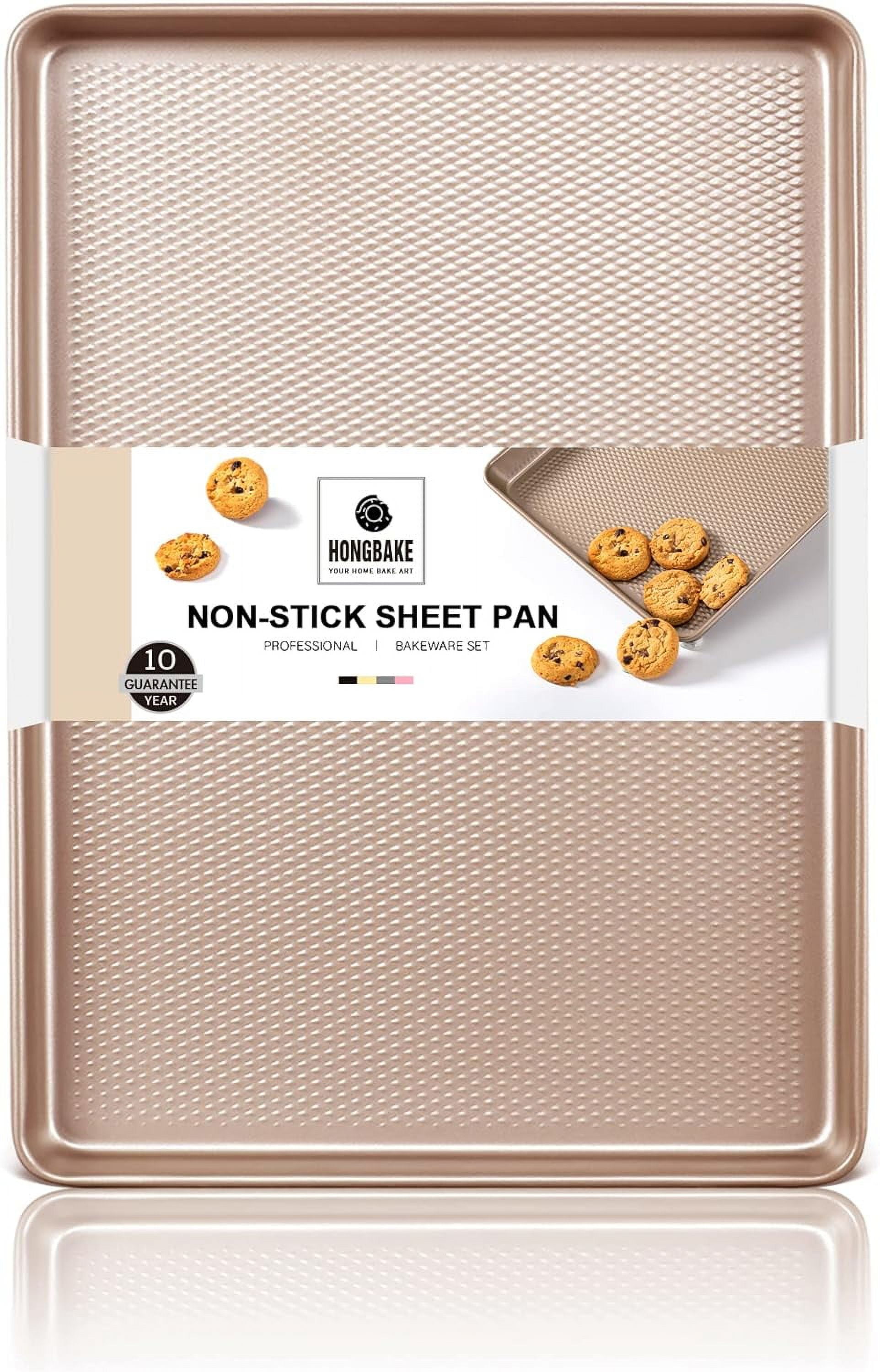 Jelly Roll Pan 15x10 - HONGBAKE Commercial Cookie Sheets for Baking ...