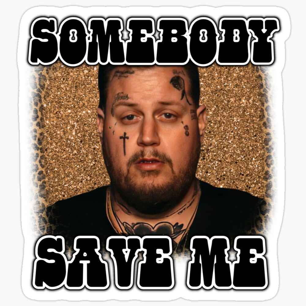 Jelly Roll Save Me From Myself Country Music Fan Song Lyric Sticker ...