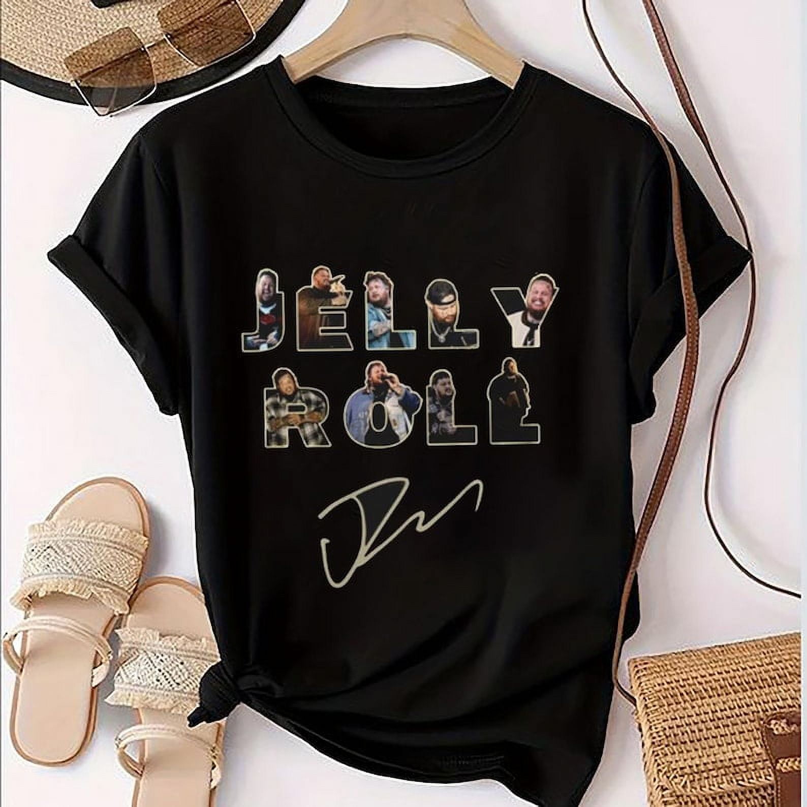 Jelly Roll Signature Fan Shirt, Jelly Roll Fan Gift, Jelly Roll Merch ...