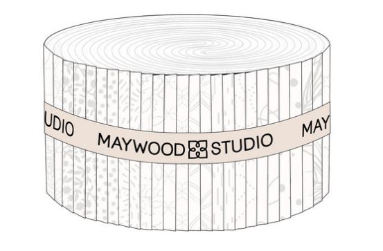 Jelly Roll - Solitaire Soft White Maywood Studio Blenders White Tone on ...