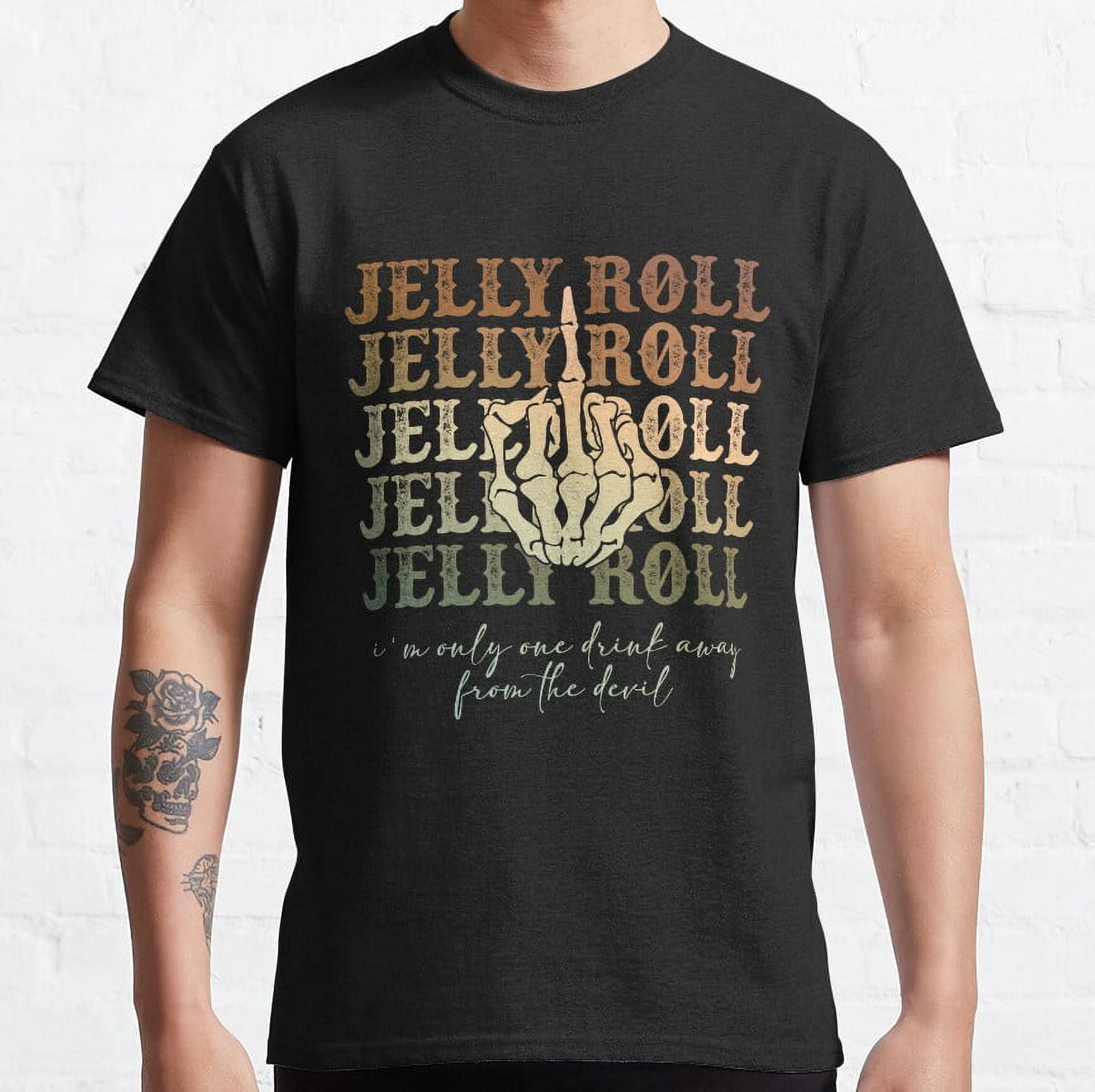 Jelly Roll Whitsit Chapel Singer Country Music Classic T-Shirt ...