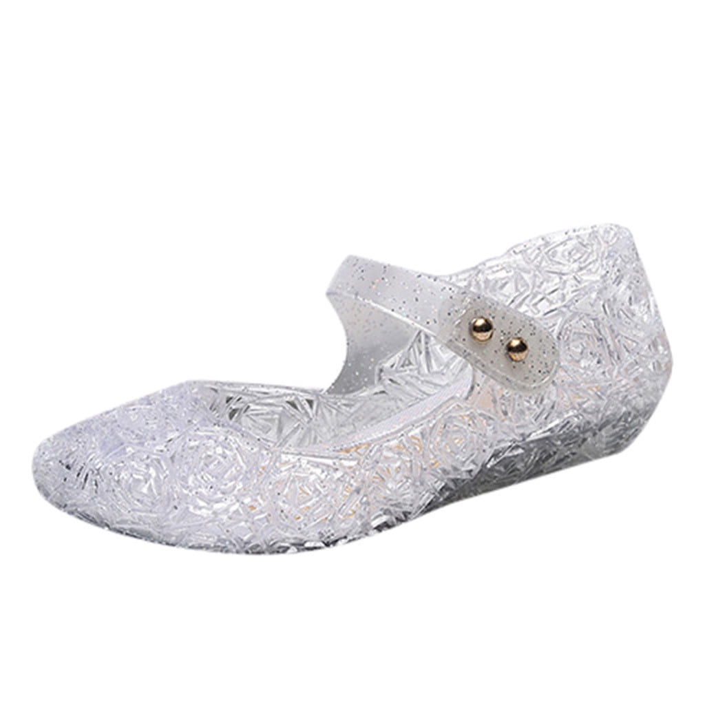 Jelly Shoes Toddler Kids Wedge Sandals Girls Party Dance Princess Baby ...