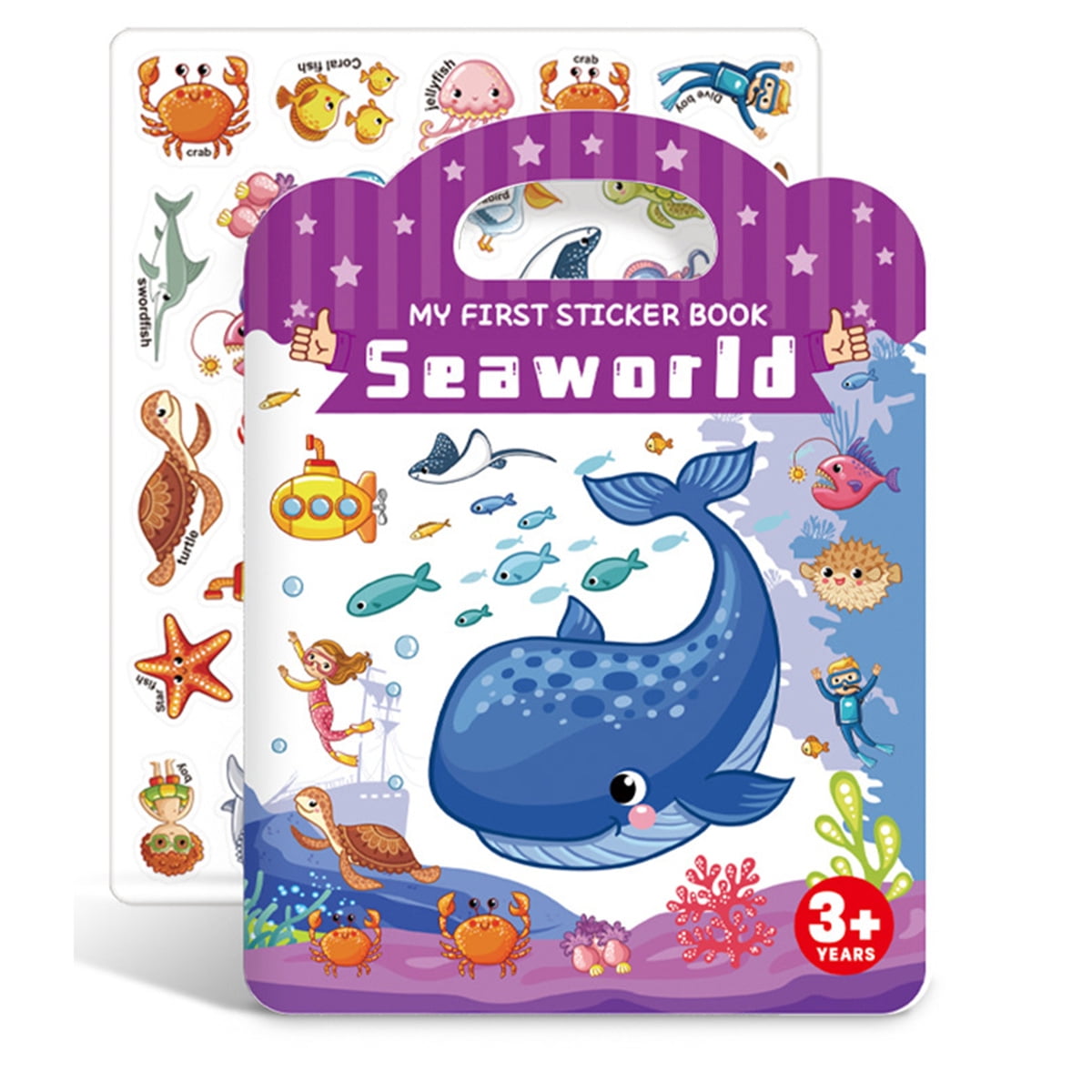 Jelly Stickers Book for Kids 2-4,Casewin Reusable Stickers Book for ...