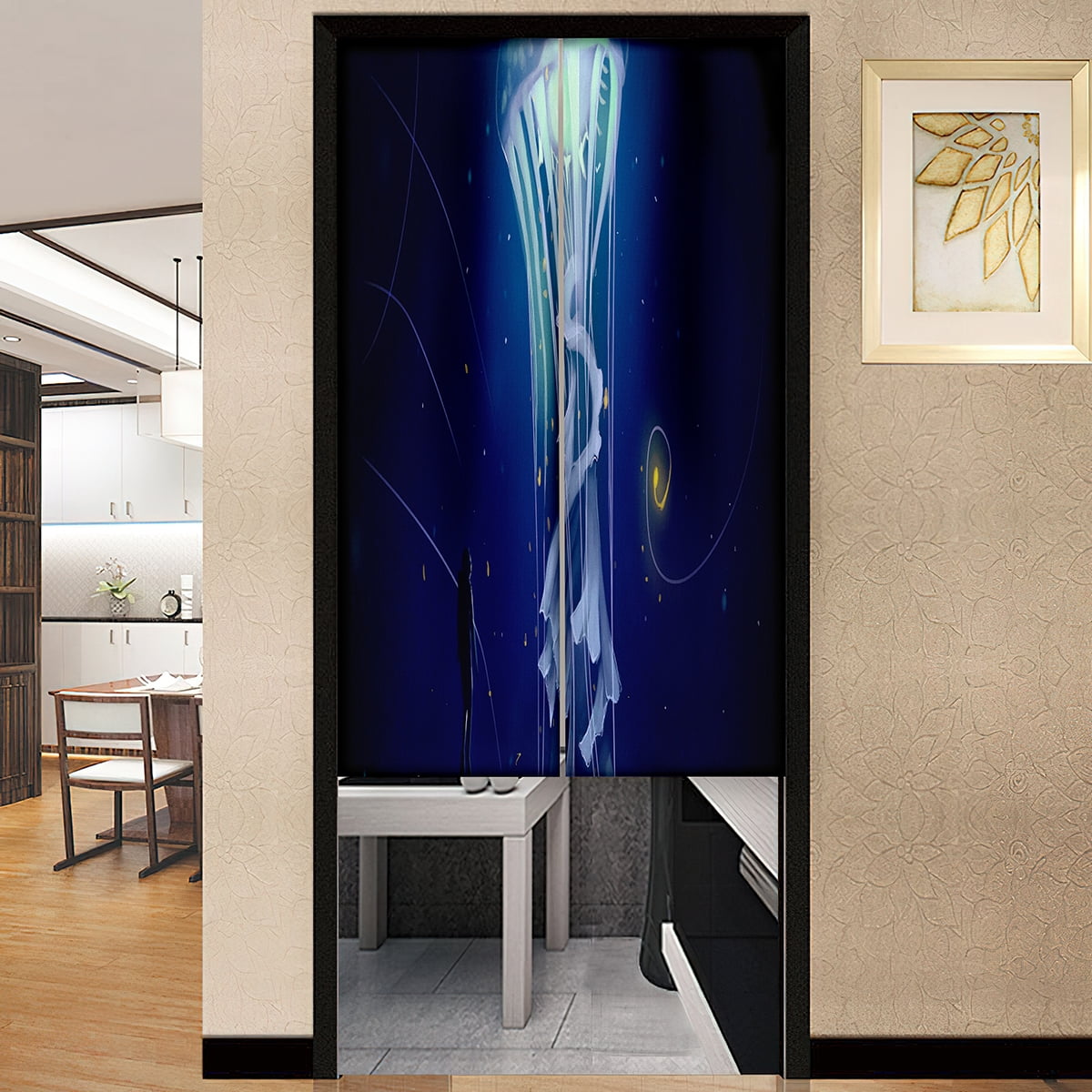 Jelly Tentacles Deep Sea Door Curtains Beautiful Home Partition Kitchen ...