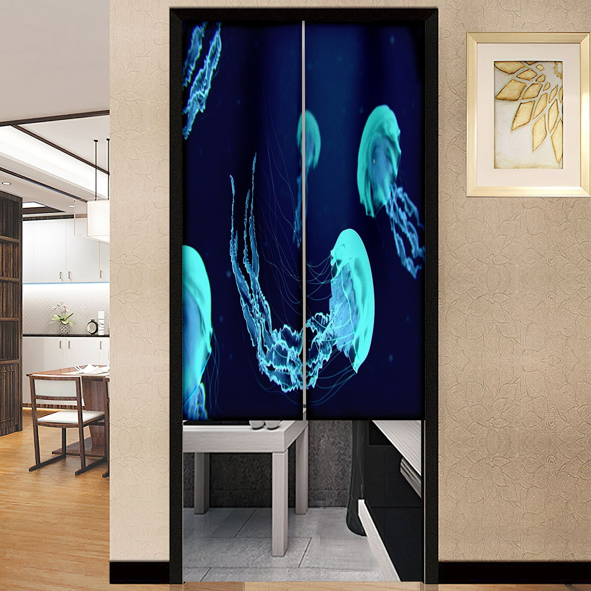 Jelly Tentacles Deep Sea Door Curtains Beautiful Home Partition Kitchen ...