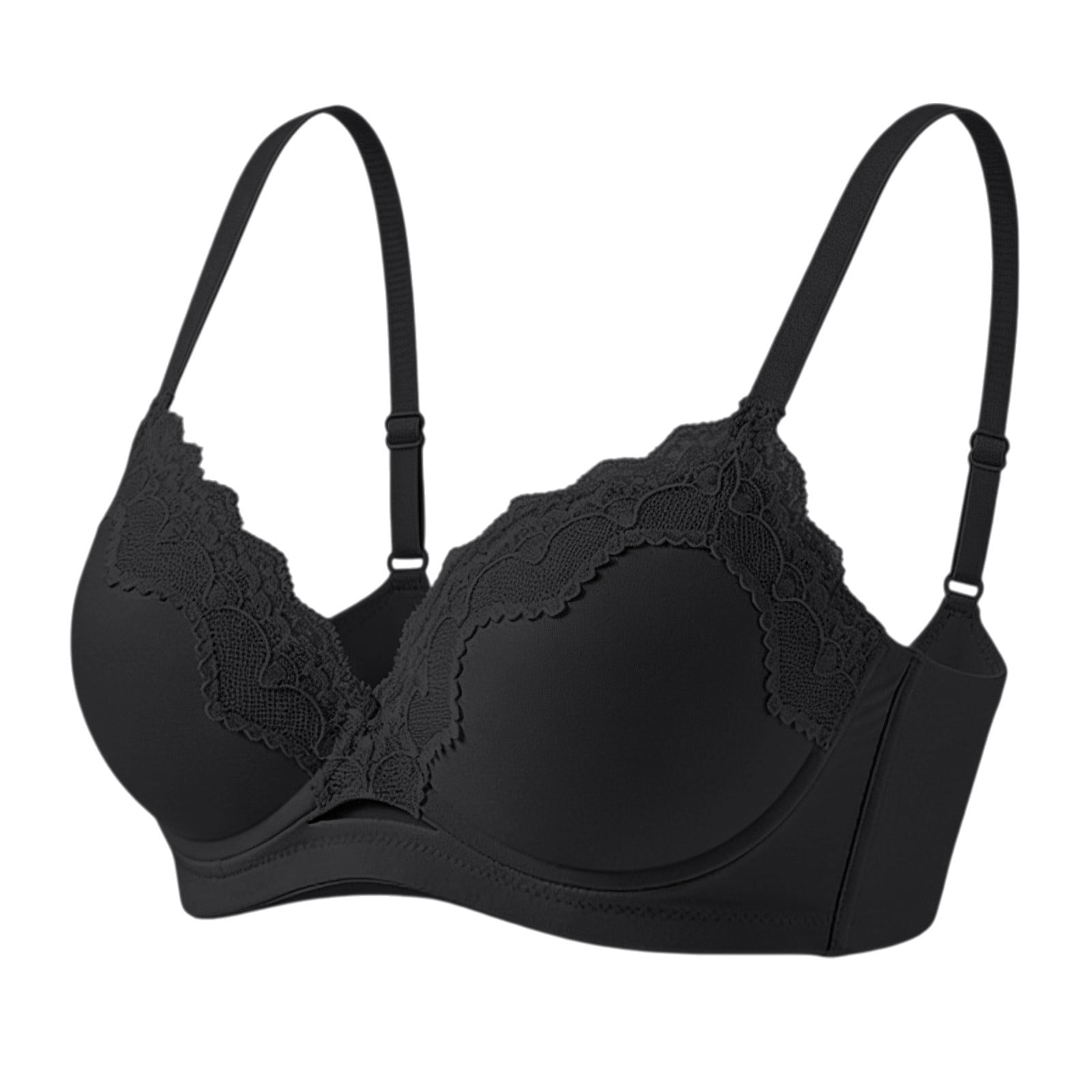 Jelly Wireless Push Up Bras for Women Seamless T-Shirt Bras No ...