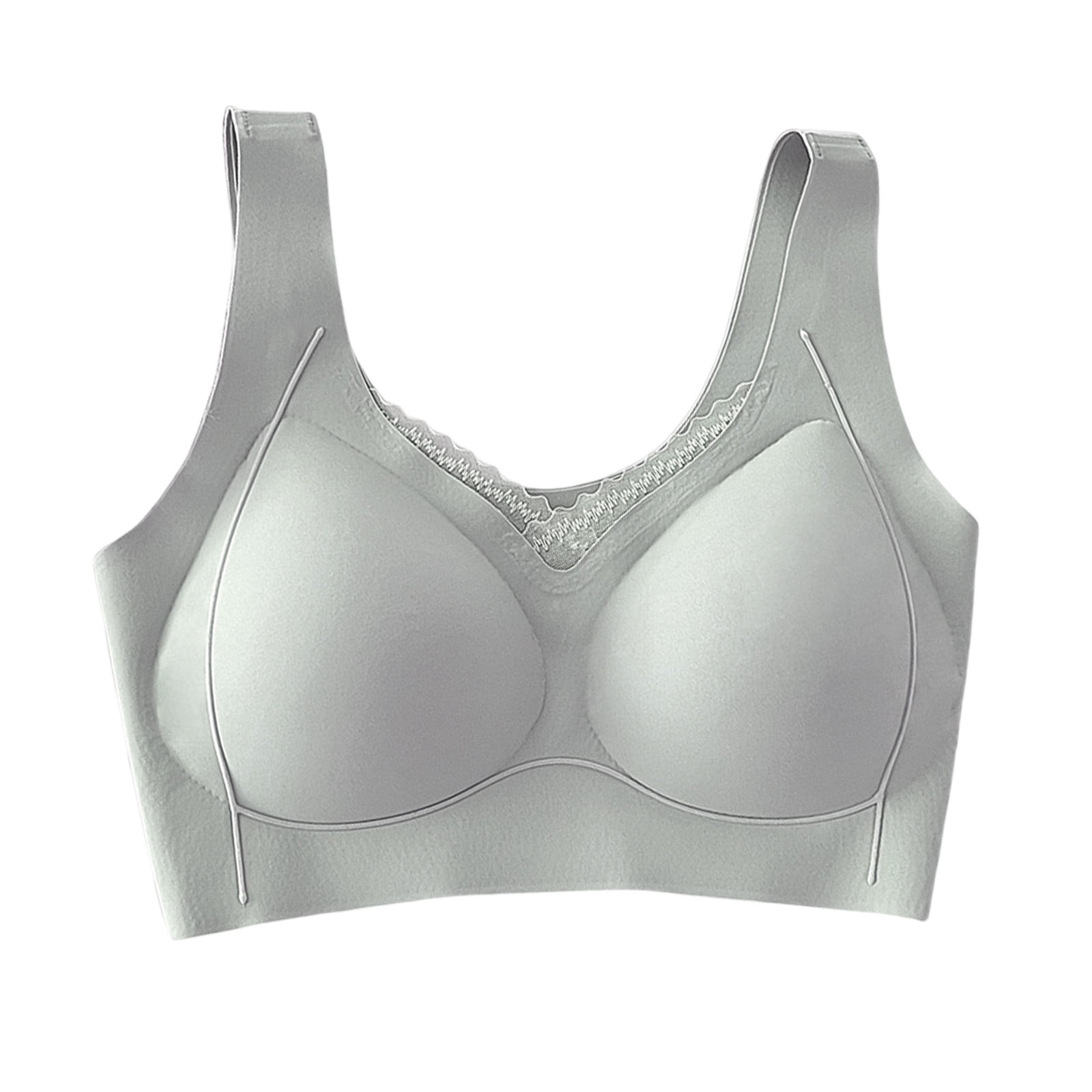 Jelly bras for women push up Wirefree Bras for Women Full Coverage No ...