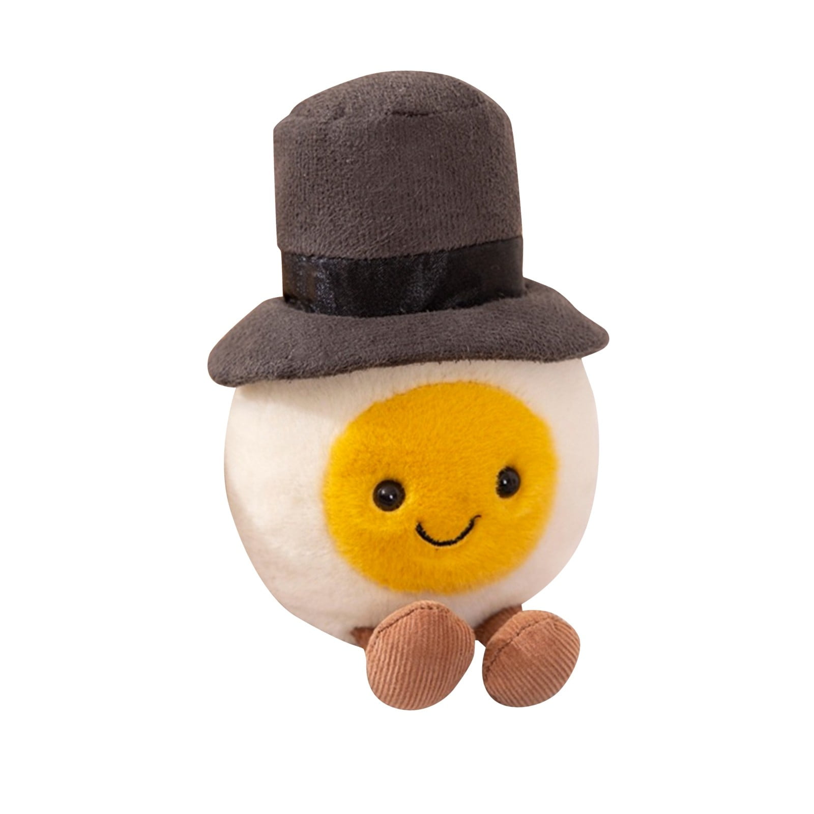 Jelly cats Graduation Egg Plush Toy with Cap Cute Smiling Face, Soft ...
