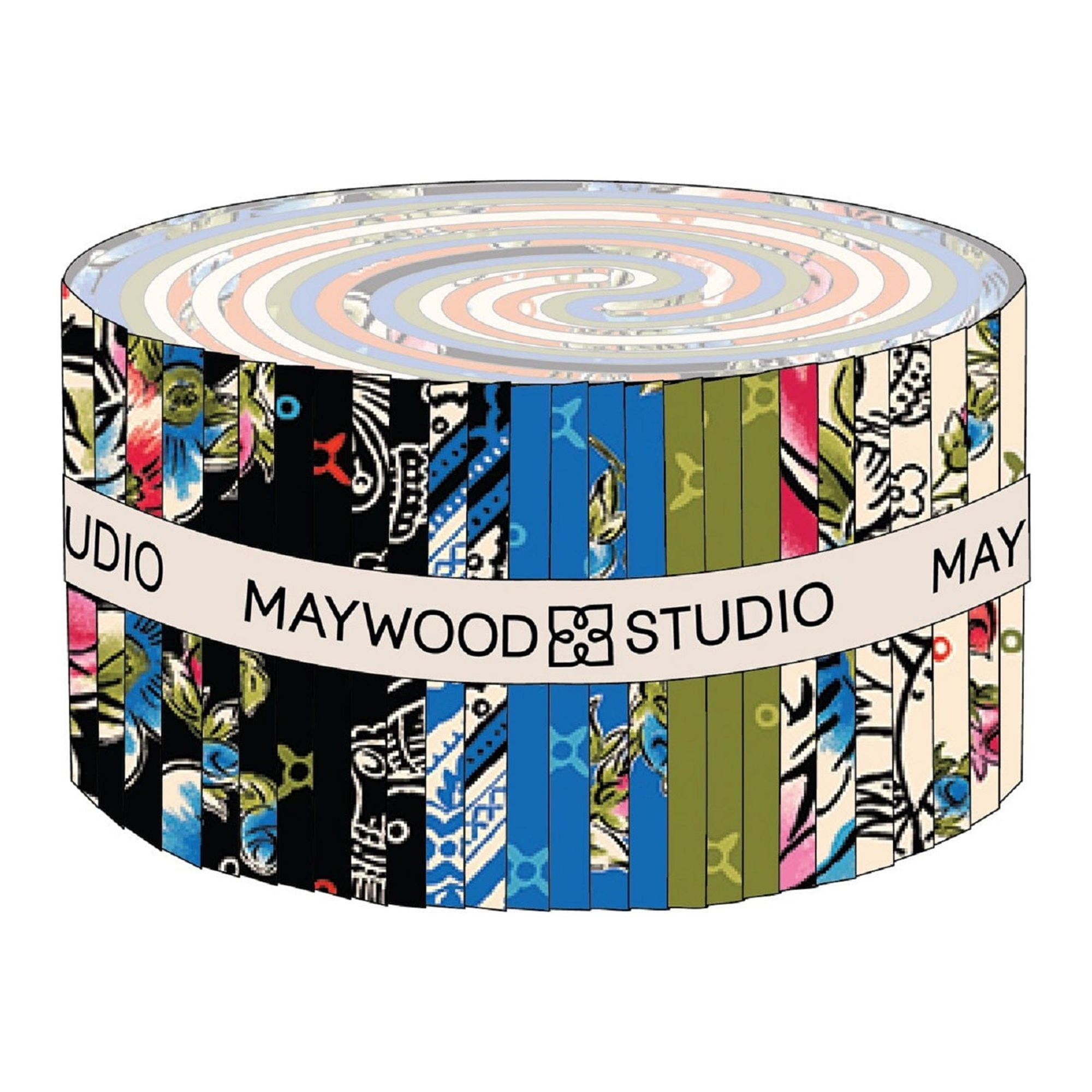 Jelly roll Curio Cabinet 40 2.5-inch by 44-inch strips Maywood Studio ...