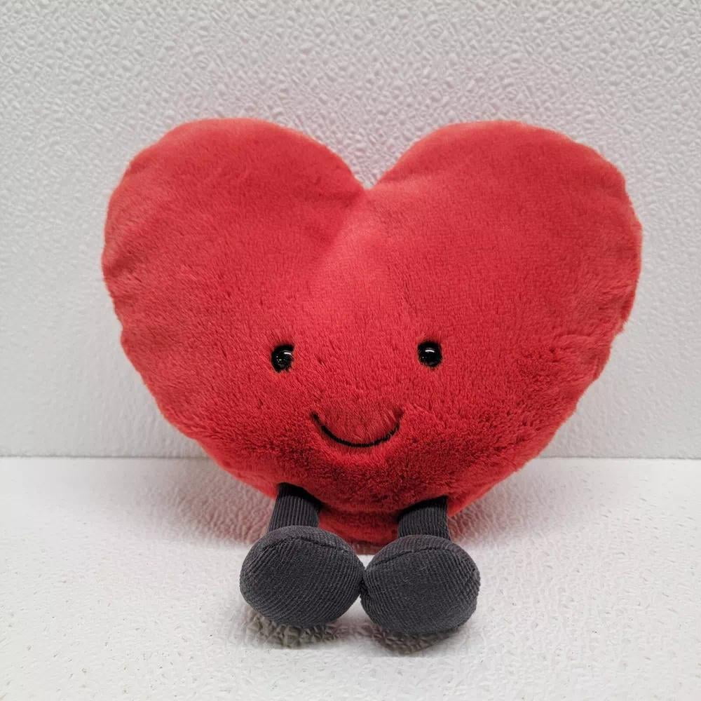JellyCat Amusable Red Heart Plush Lovey Love Stuffed Toy Fun Gift Idea ...