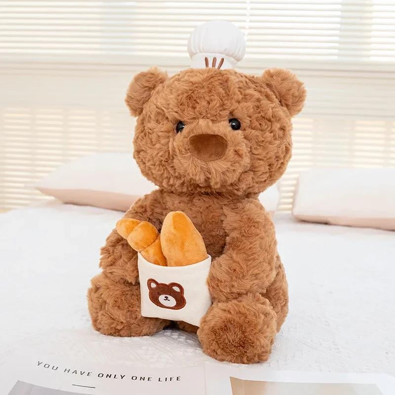 JellyCat Creative Baker Bear Wear Chef Hat Plush Toy Stuffed Lovely ...