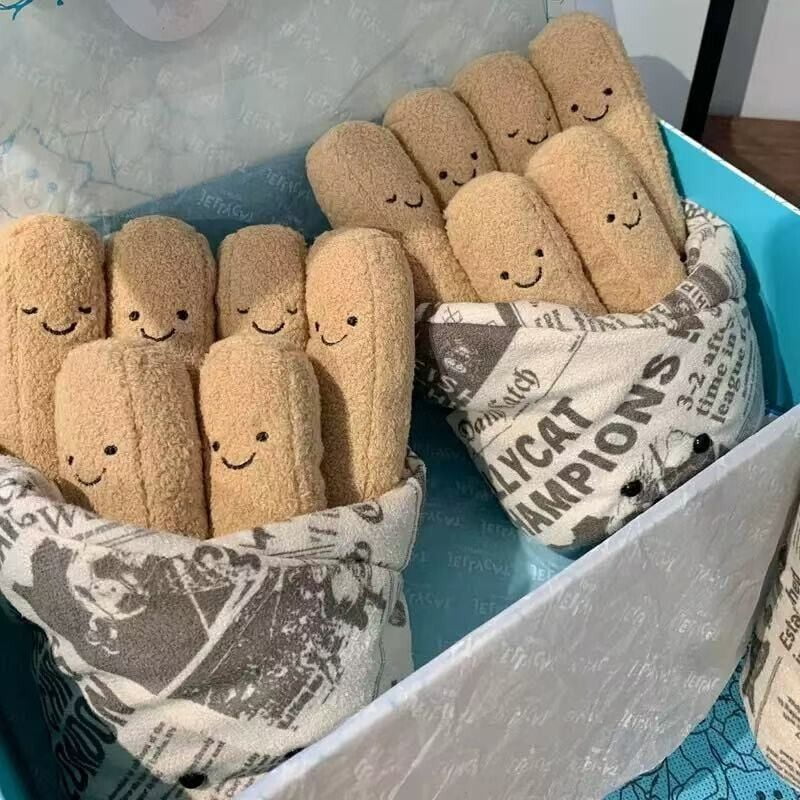 JellyCat Fun Food Series AMUSEABLES COSY CHIPS French Fries Cute Plush ...