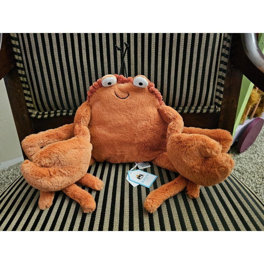 JellyCat Fun Gift Idea Crispin Crab Stuffed Animal Plush Orange Soft ...